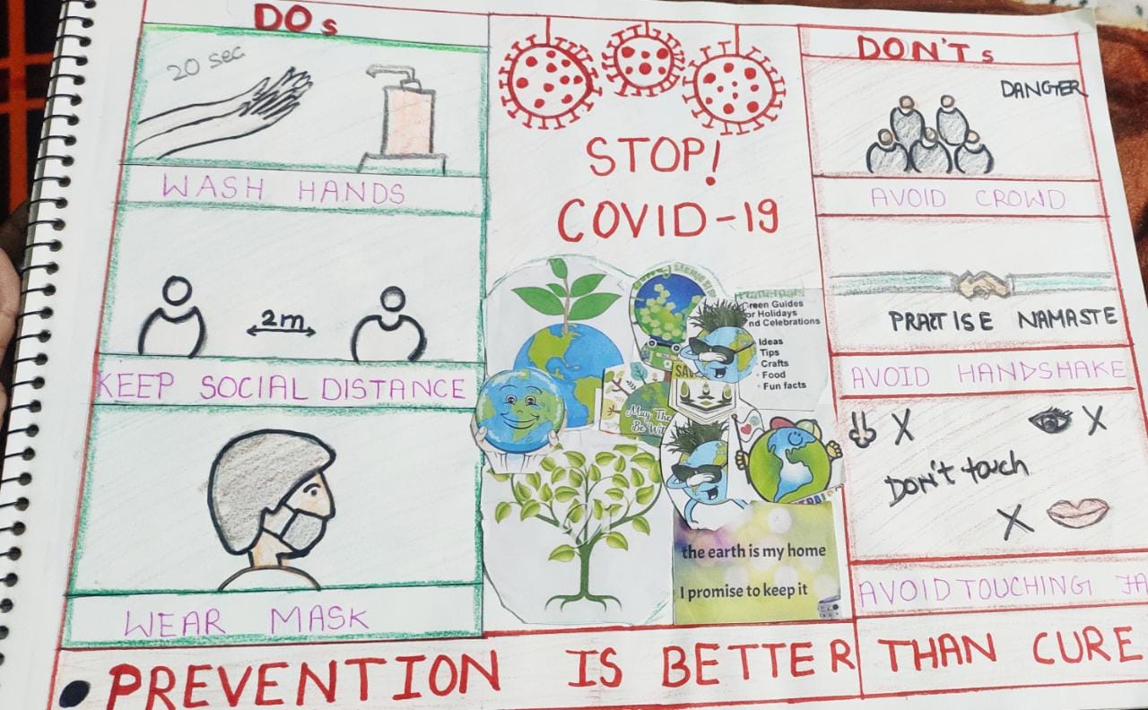 Poster Making On covid- 19 – India NCC
