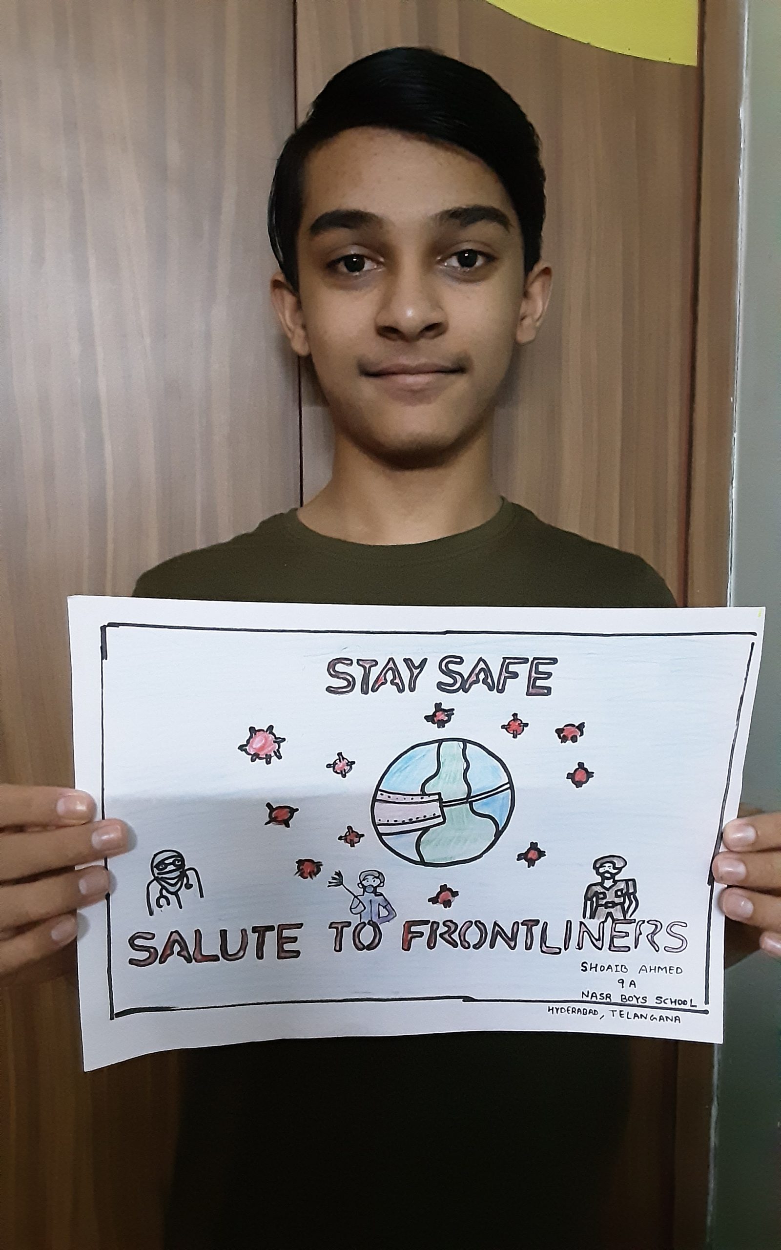 Covid-19 Drawing poster – India NCC