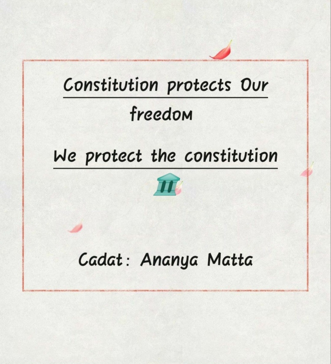Slogan of Constitution Day – India NCC