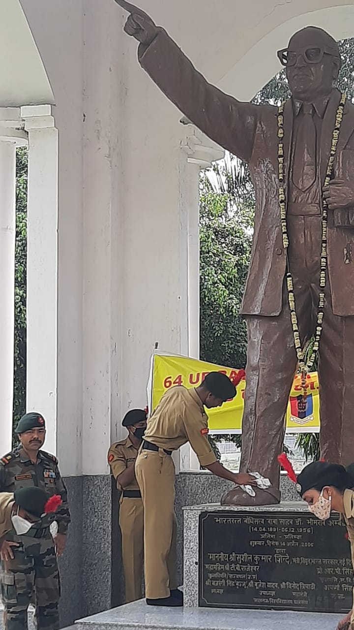 Statue cleaning – India NCC