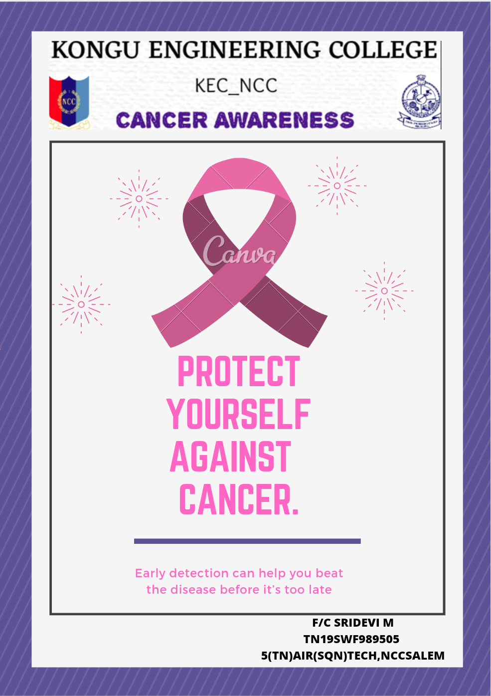 Cancer awareness – India NCC