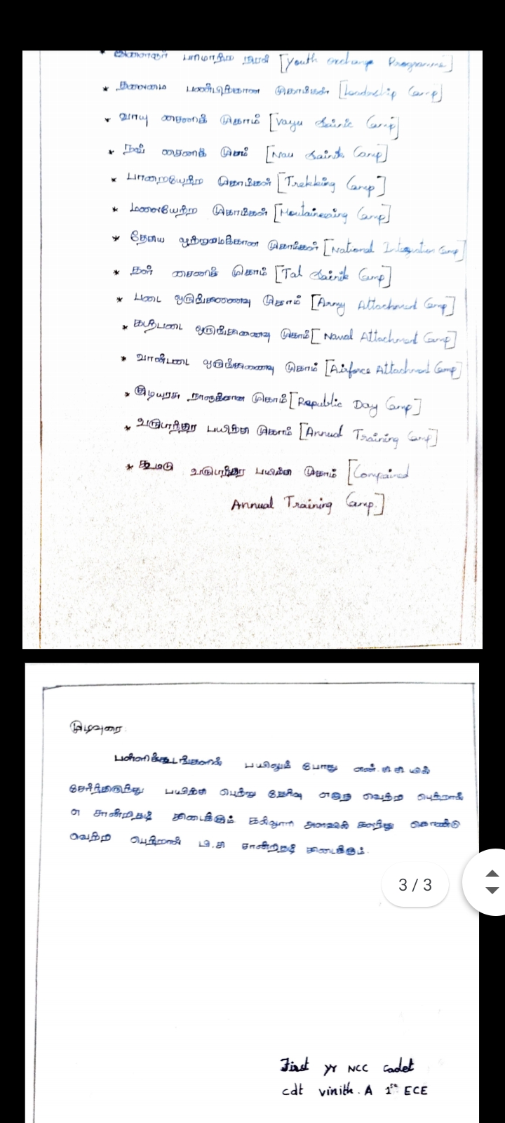 Katturai – India NCC