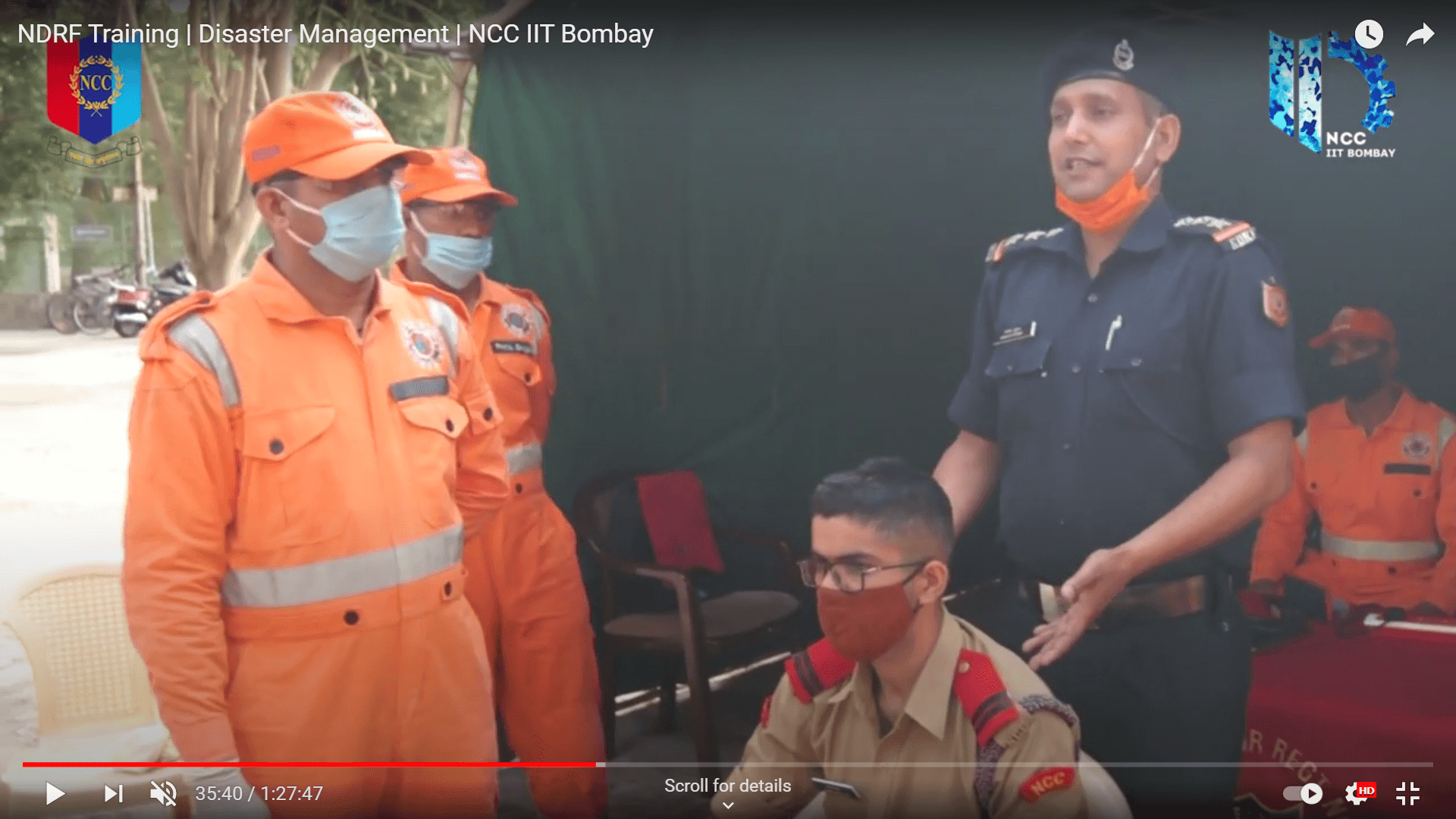 NDRF Training – India NCC