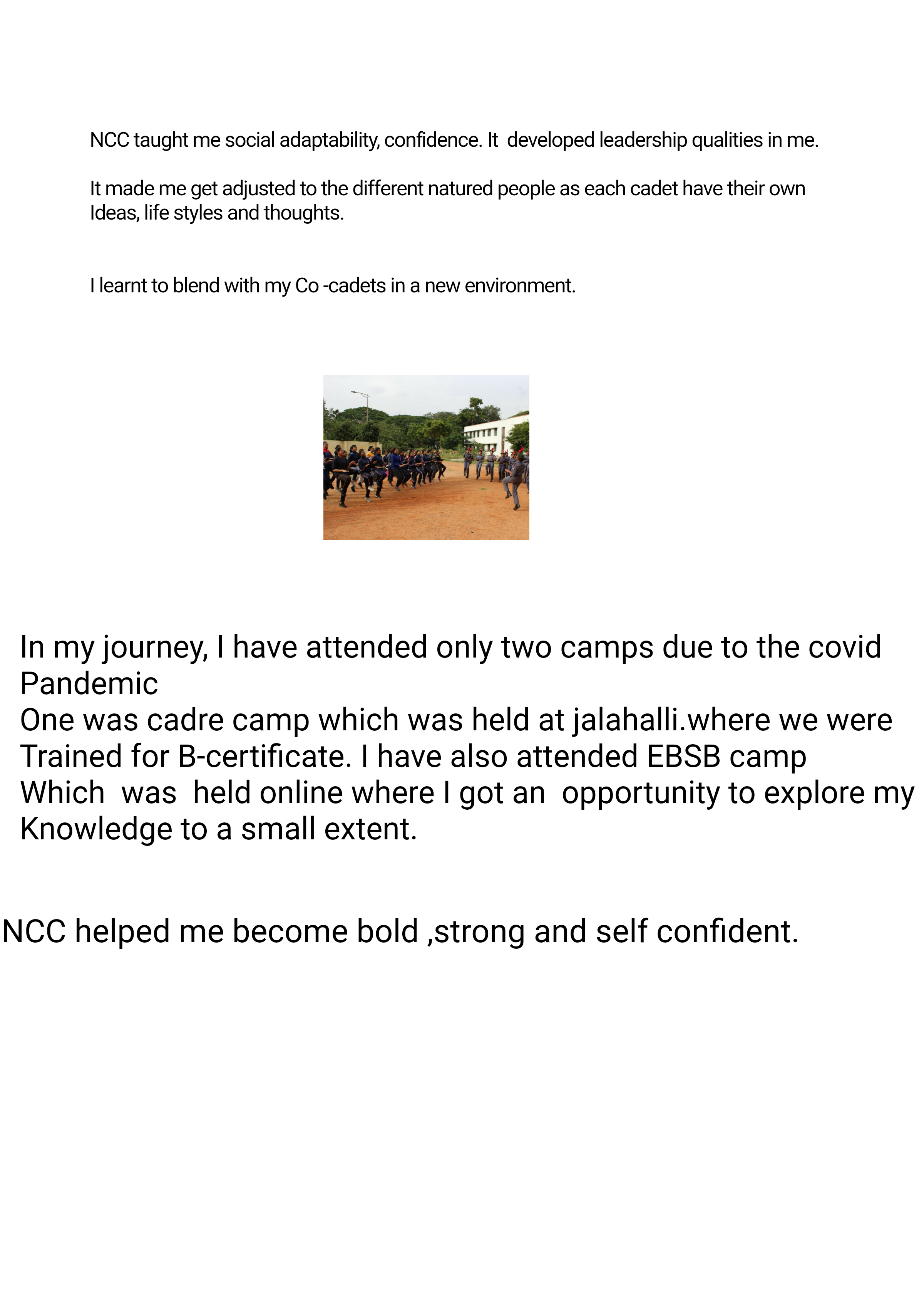 My NCC experience – India NCC