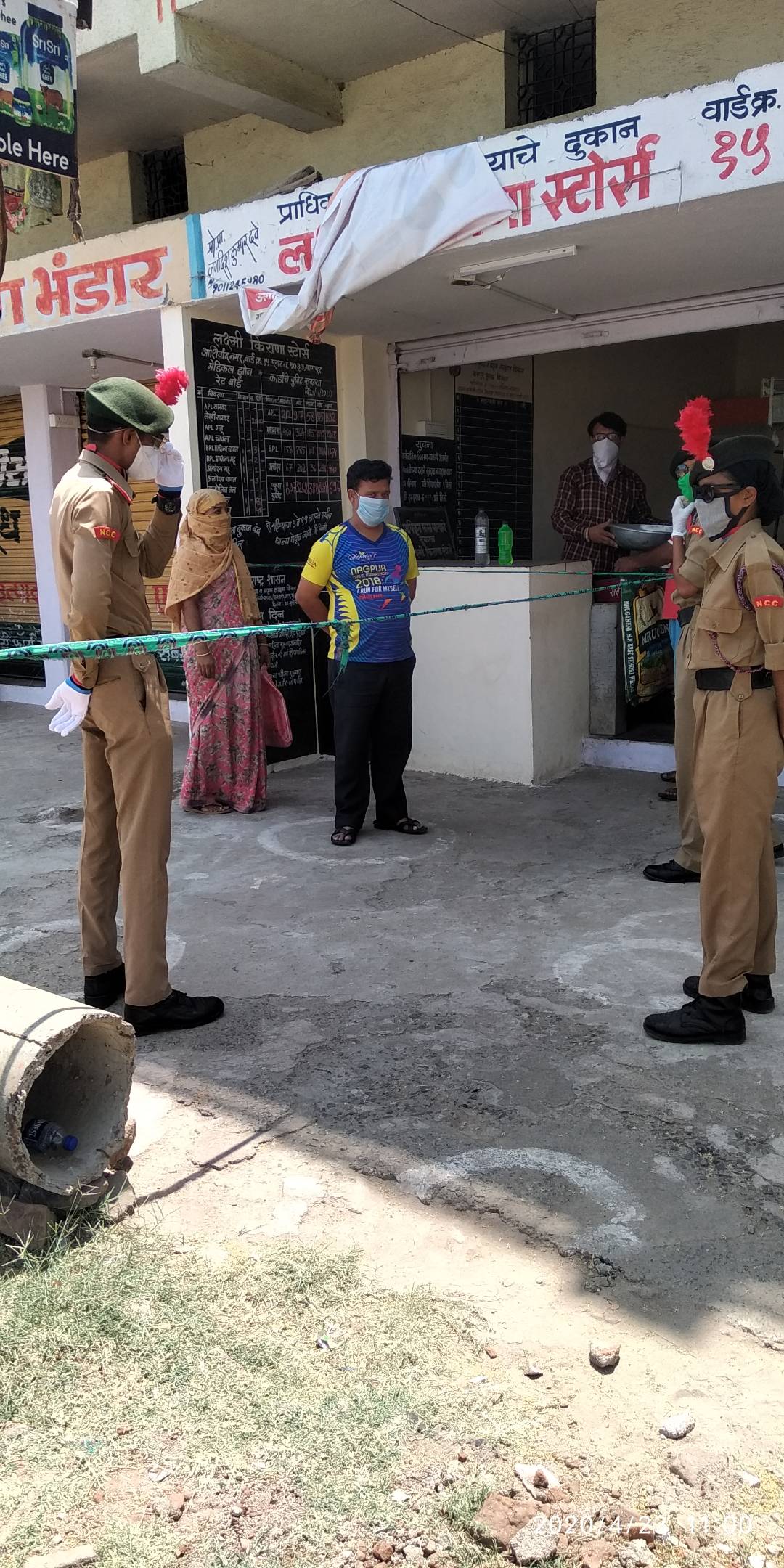 Covid duty on ration store – India NCC