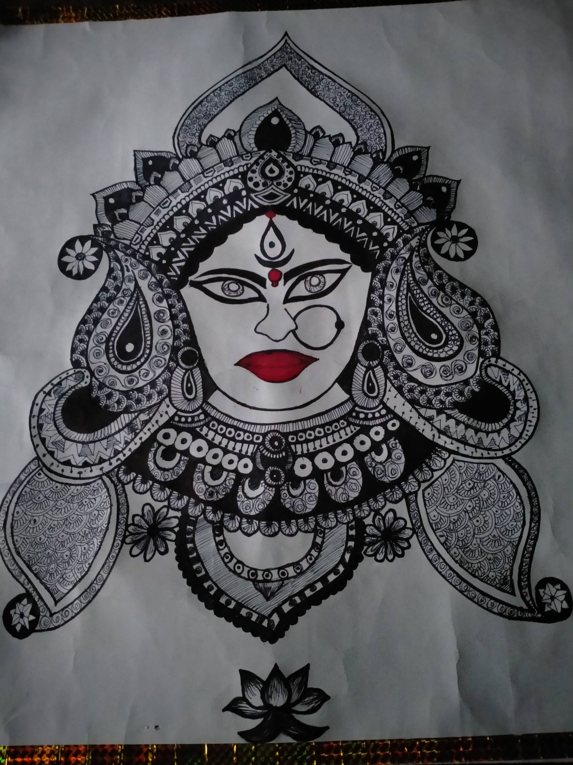 Portrait of Maa Durga – India NCC