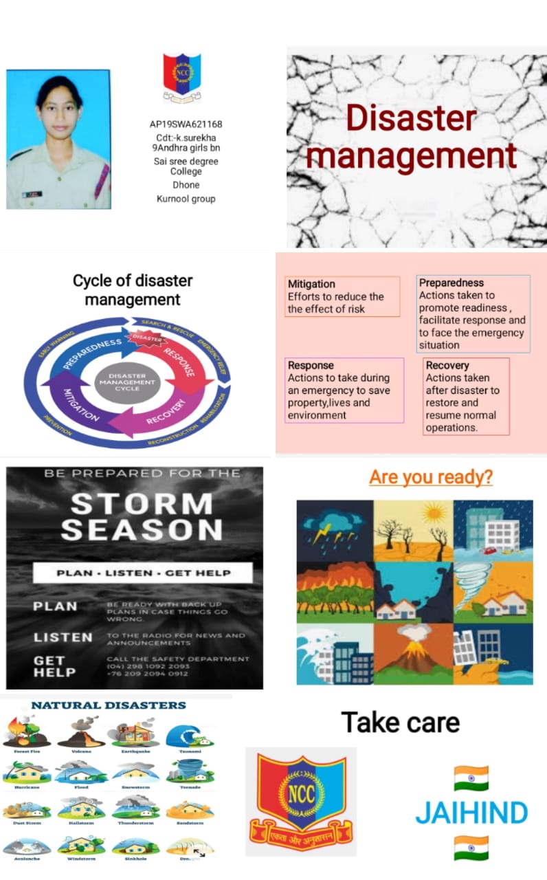 Disaster management – India NCC