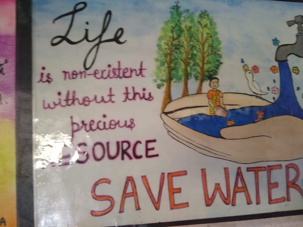 Save water – India NCC