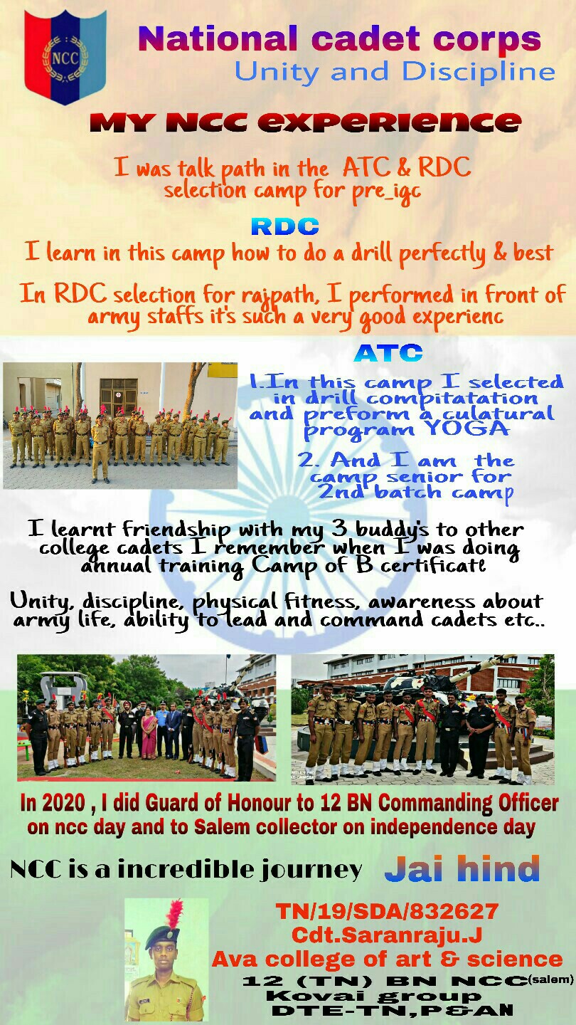 Feedback of camp experience – India NCC
