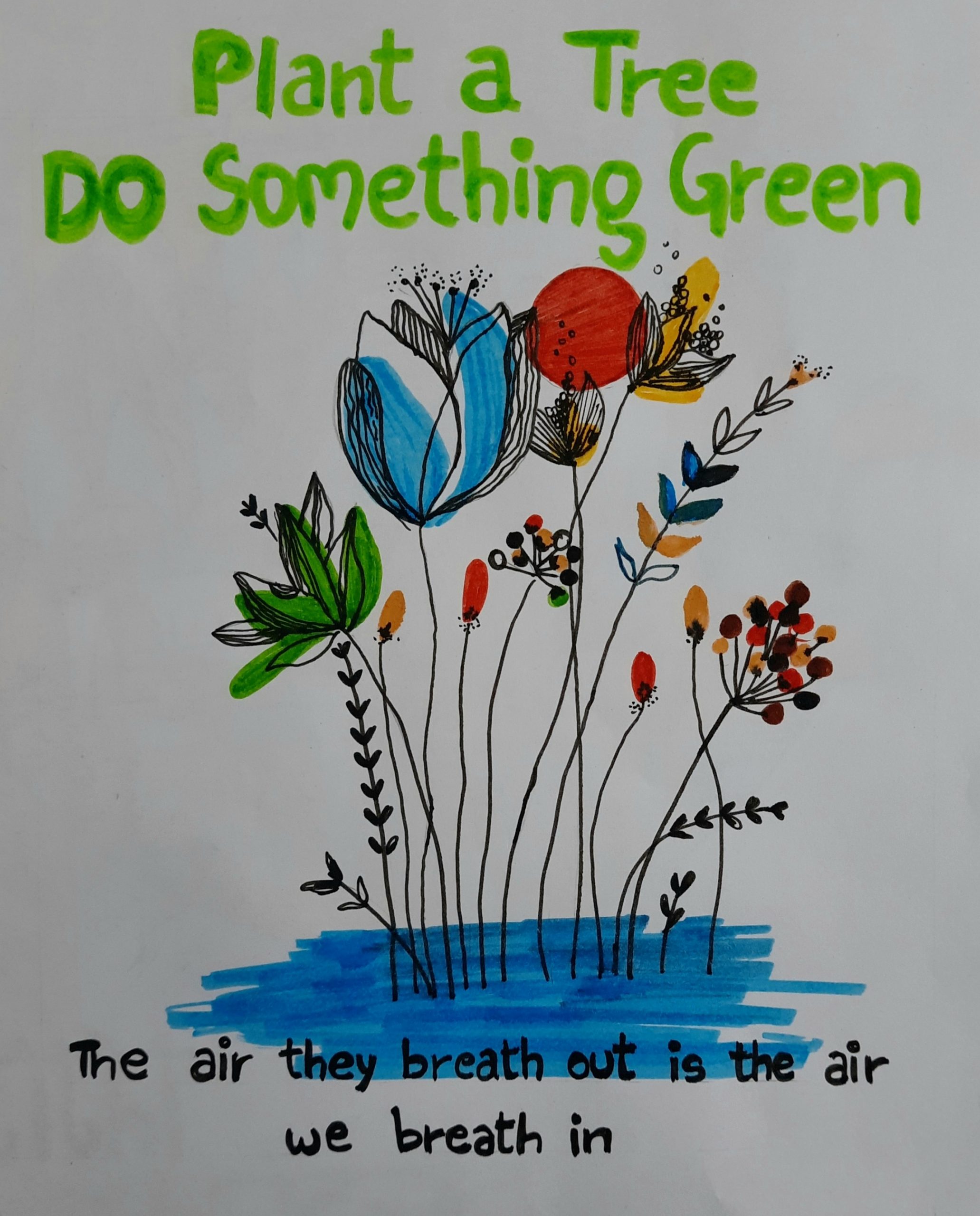 POSTER ON TREE PLANTATION – India NCC