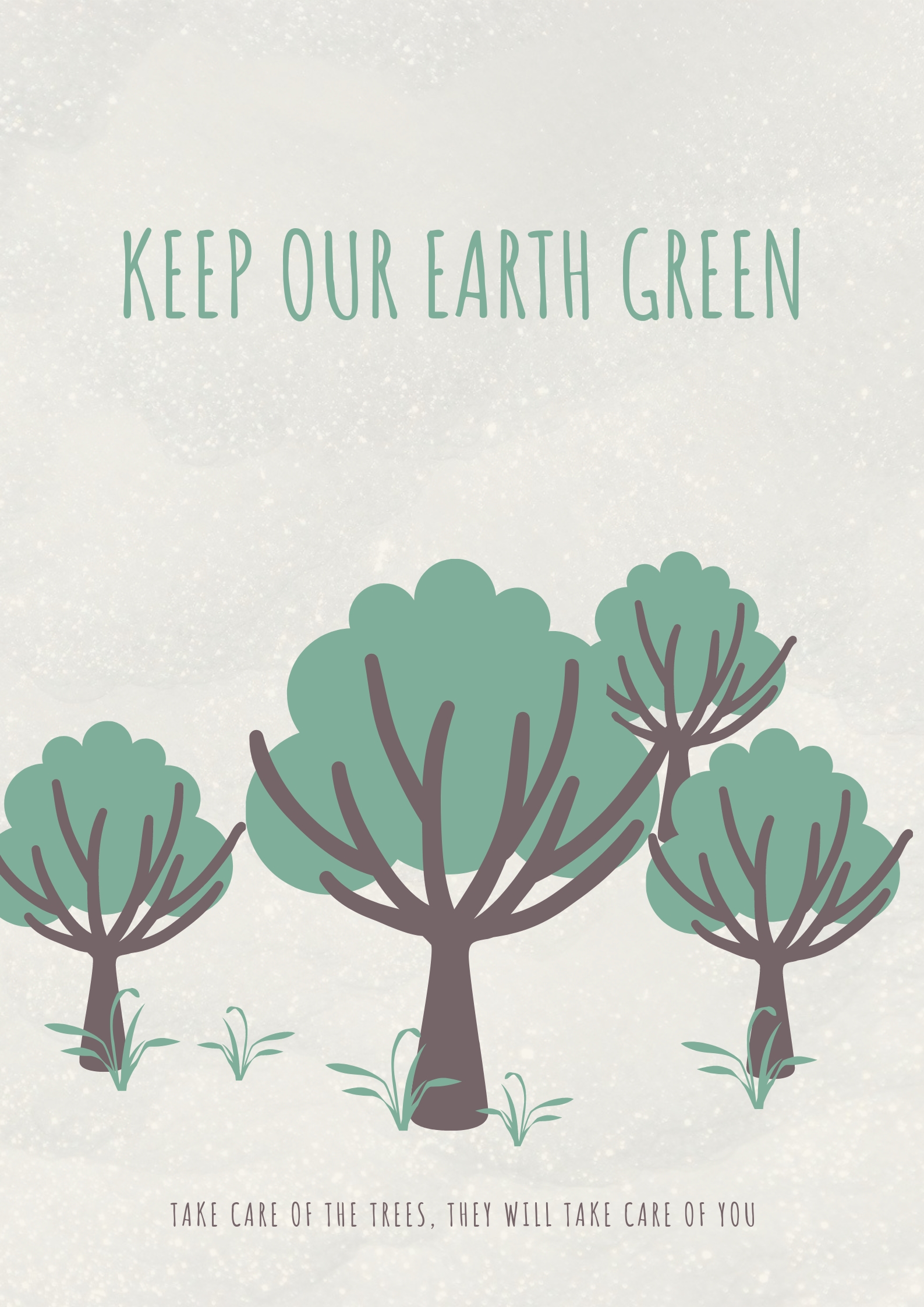 poster on tree plantation – India NCC