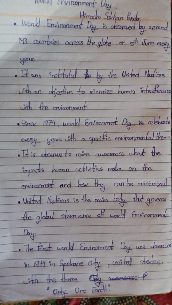 World environment day – India NCC