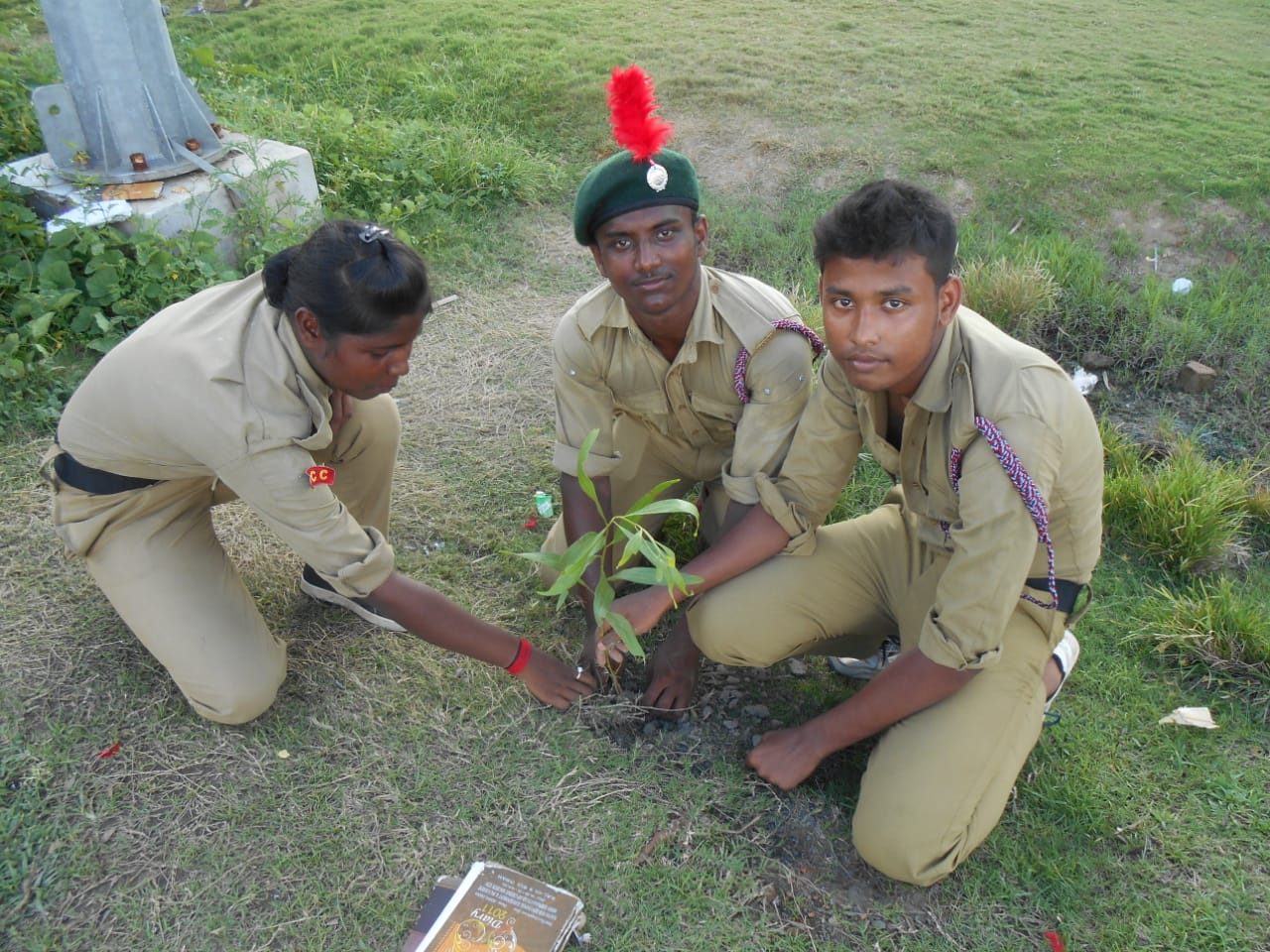 Tree plantation by cadets of 54 Bengal Bn NCC,Kalna – India NCC