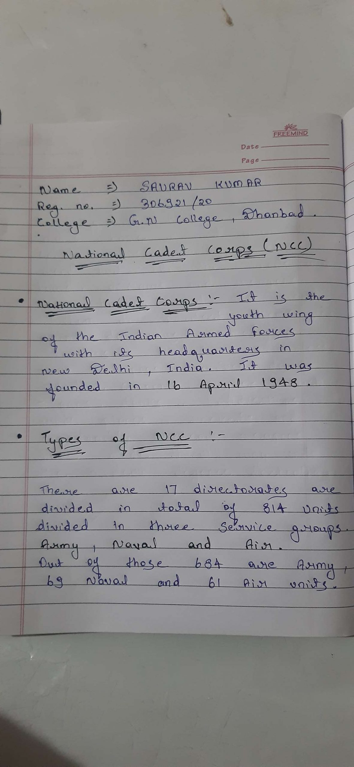 About NCC – India NCC