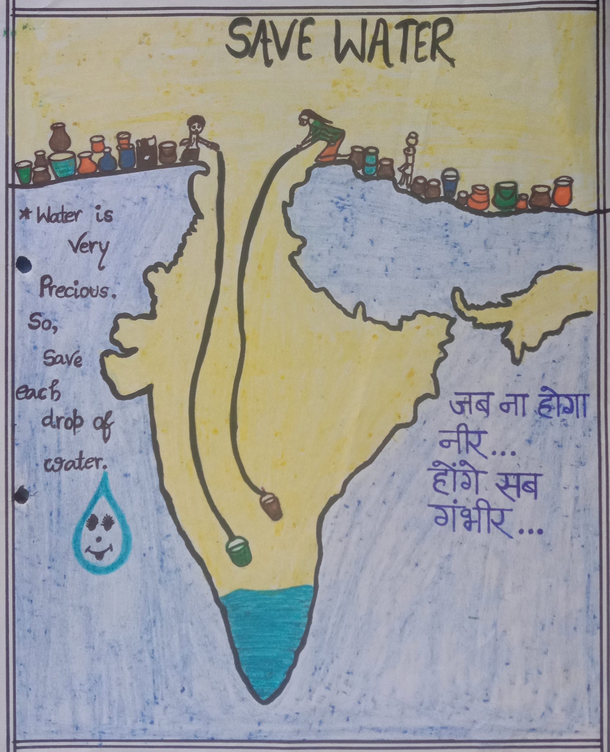 Save water – India NCC