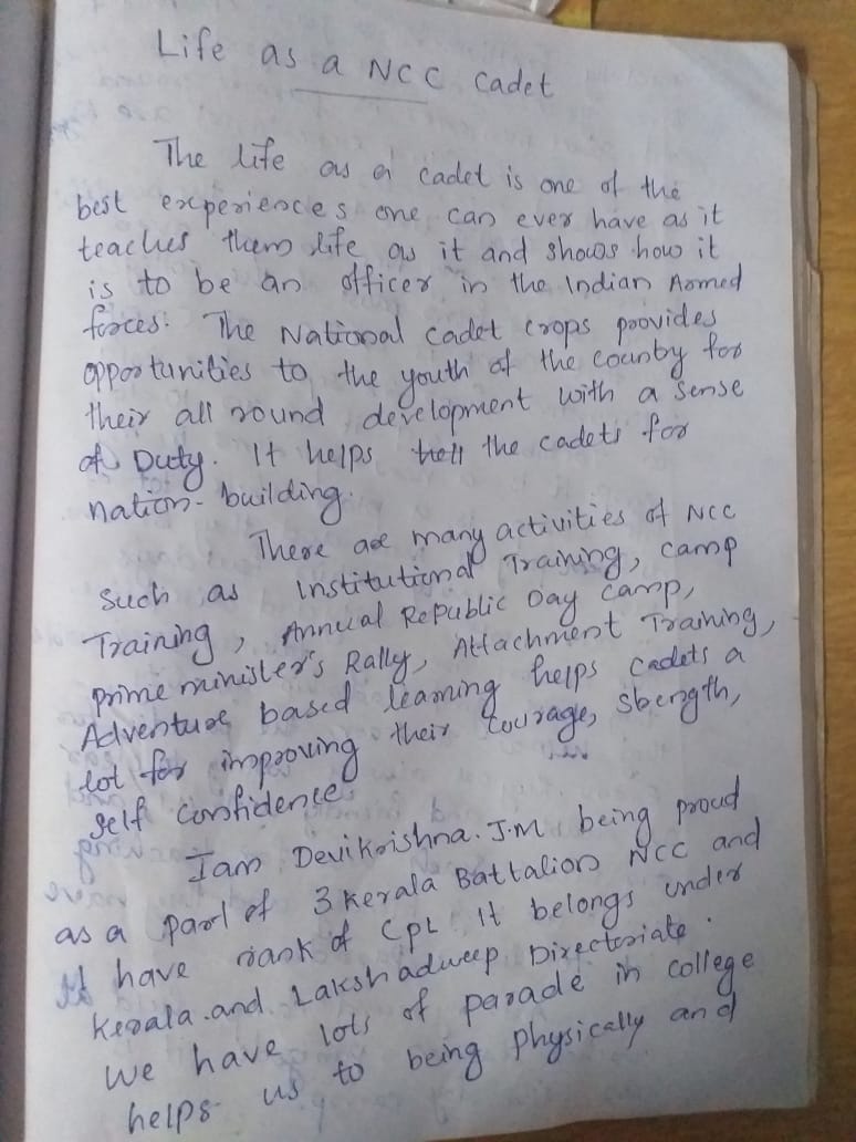 NCC experience – India NCC