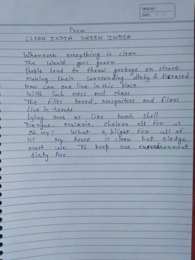 Clean India green India certificate – India NCC