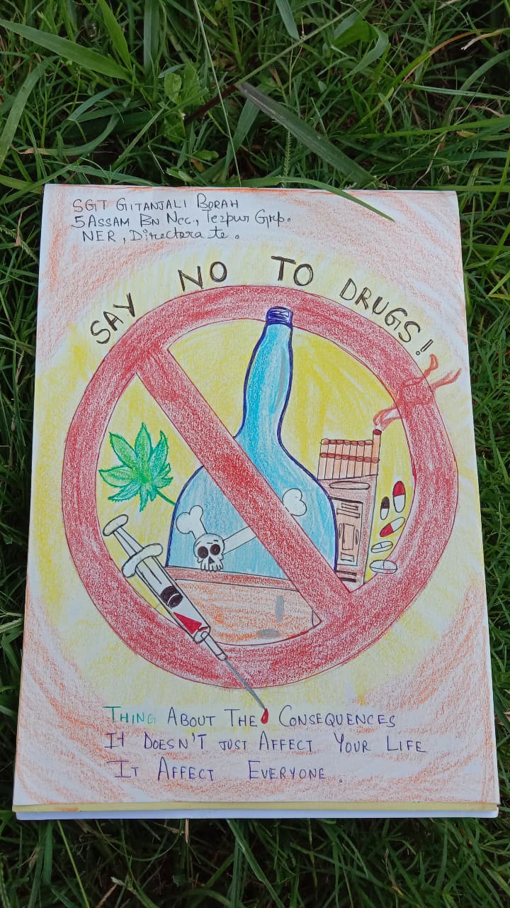 Poster on Awareness on Drug – India NCC