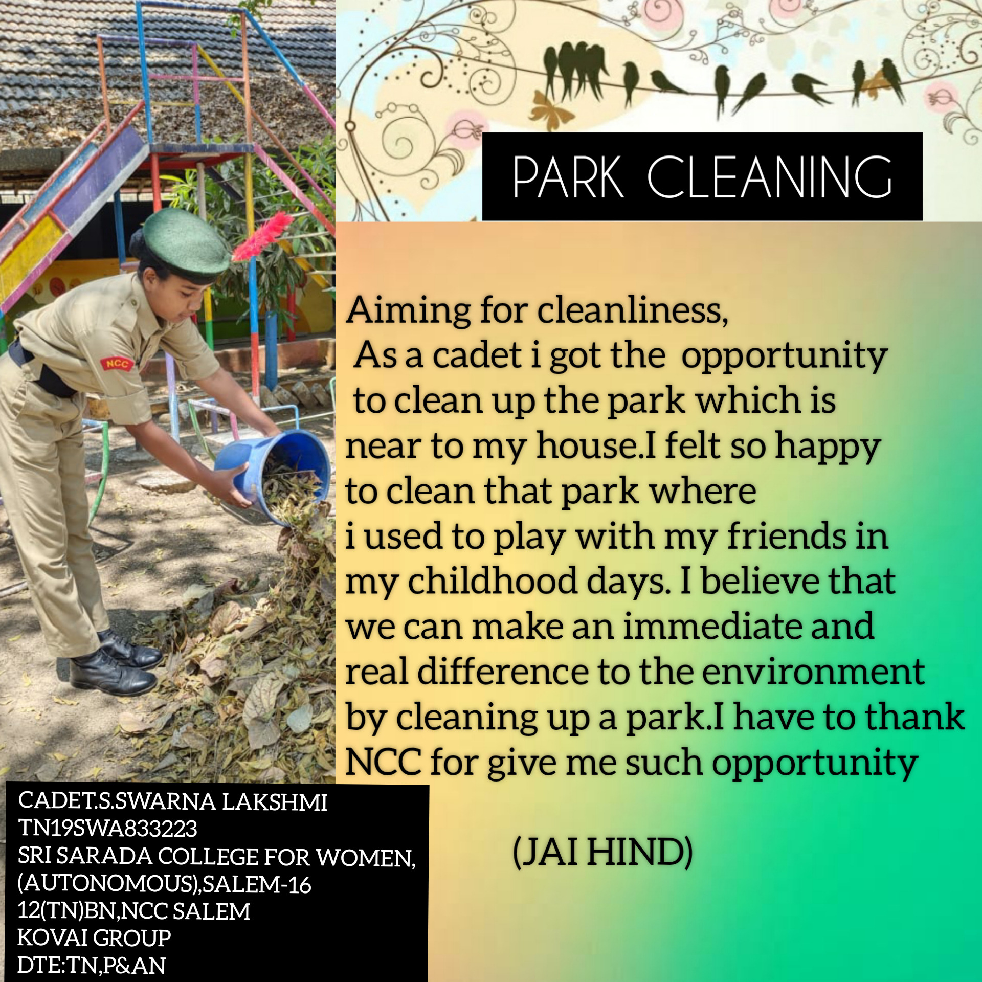 ONLINE SWACHHTA AWARENESS – India NCC