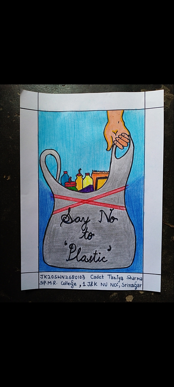 Online poster making competition on International Plastic Day – India NCC