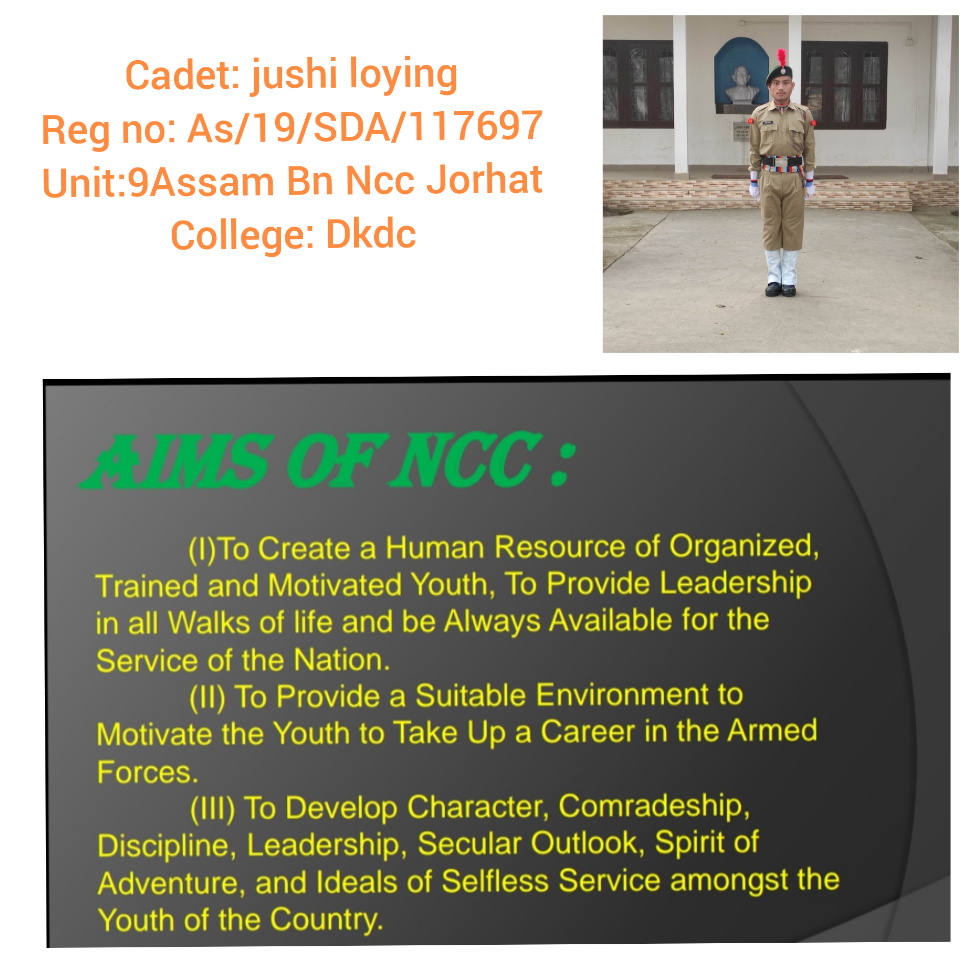 Aims of ncc – India NCC