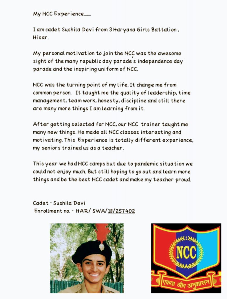 NCC Journey – India NCC