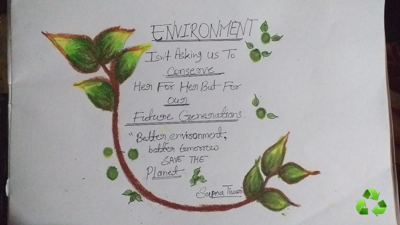 Environment conservation poster – India NCC