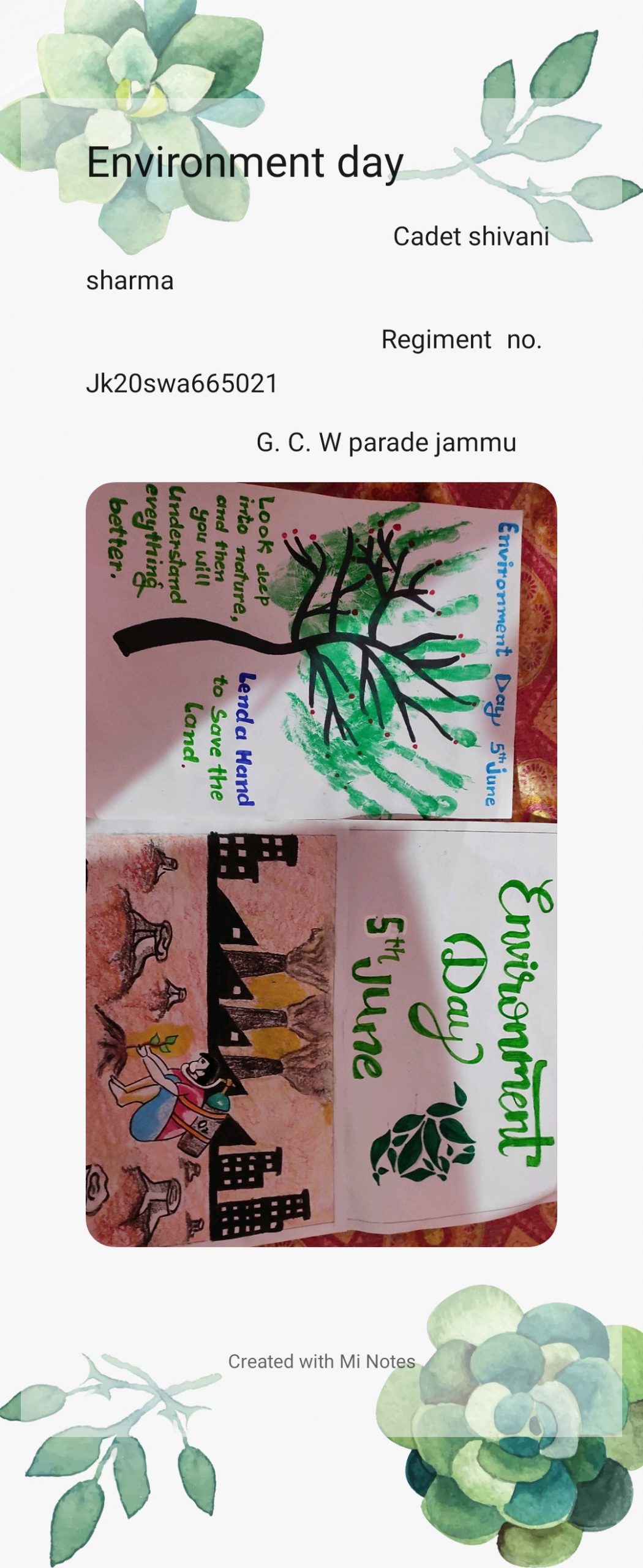 Environment day – India NCC