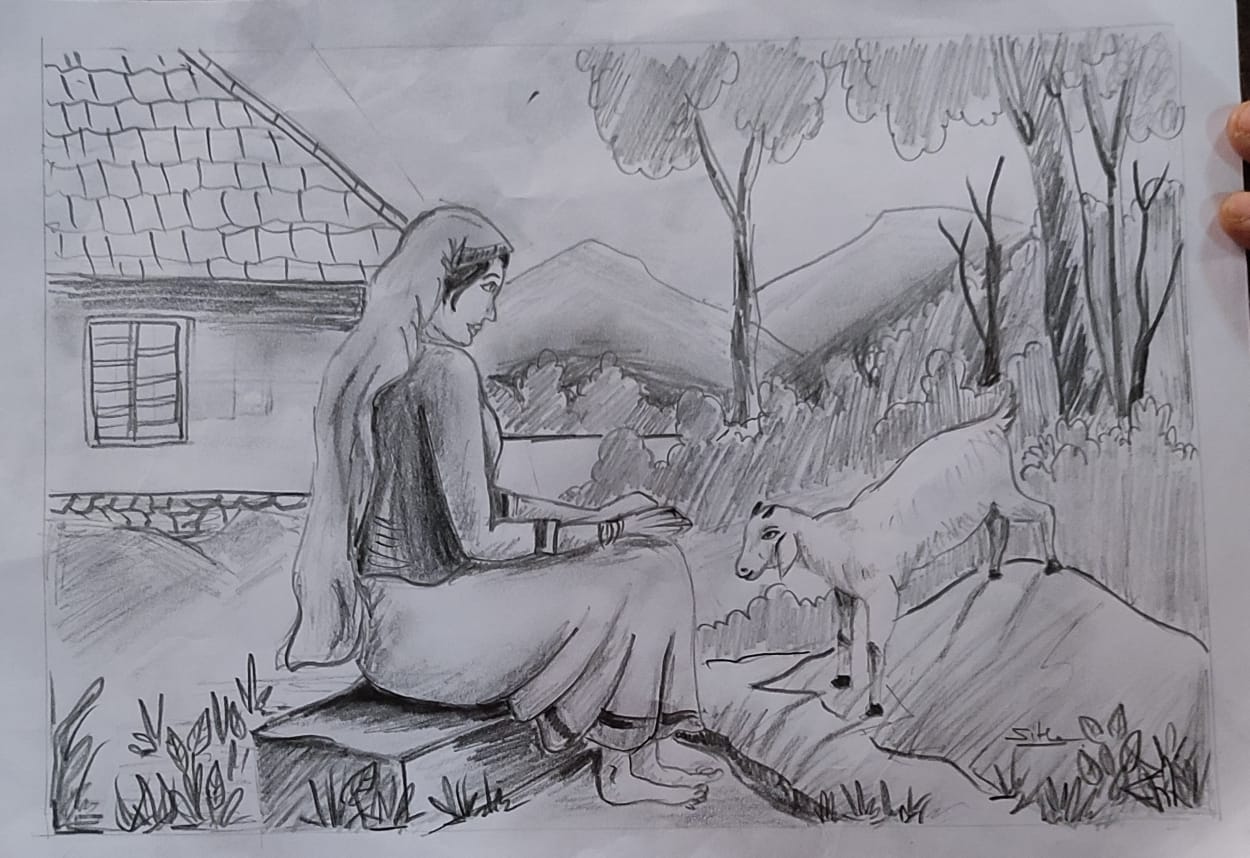 Pencil drawing – India NCC