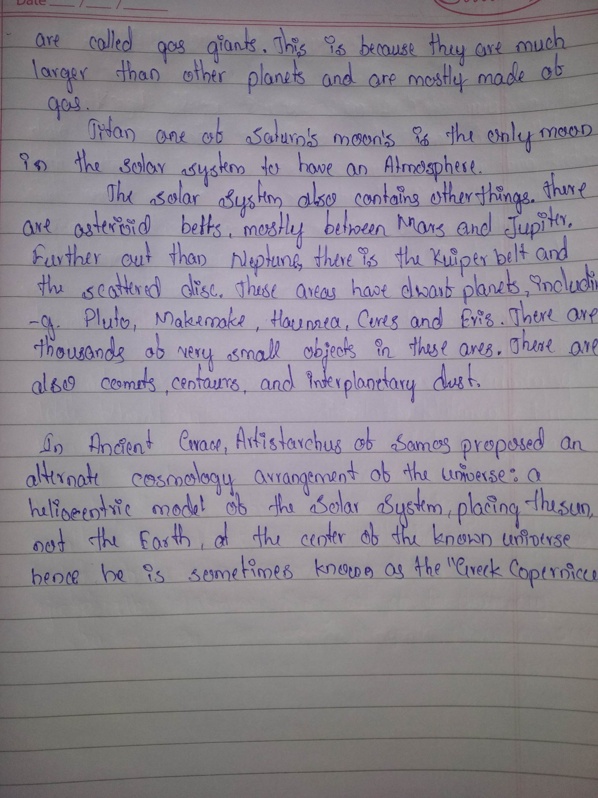 Solar system – India NCC