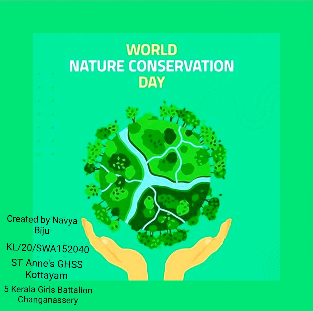 World Nature Conservation day poster – India NCC