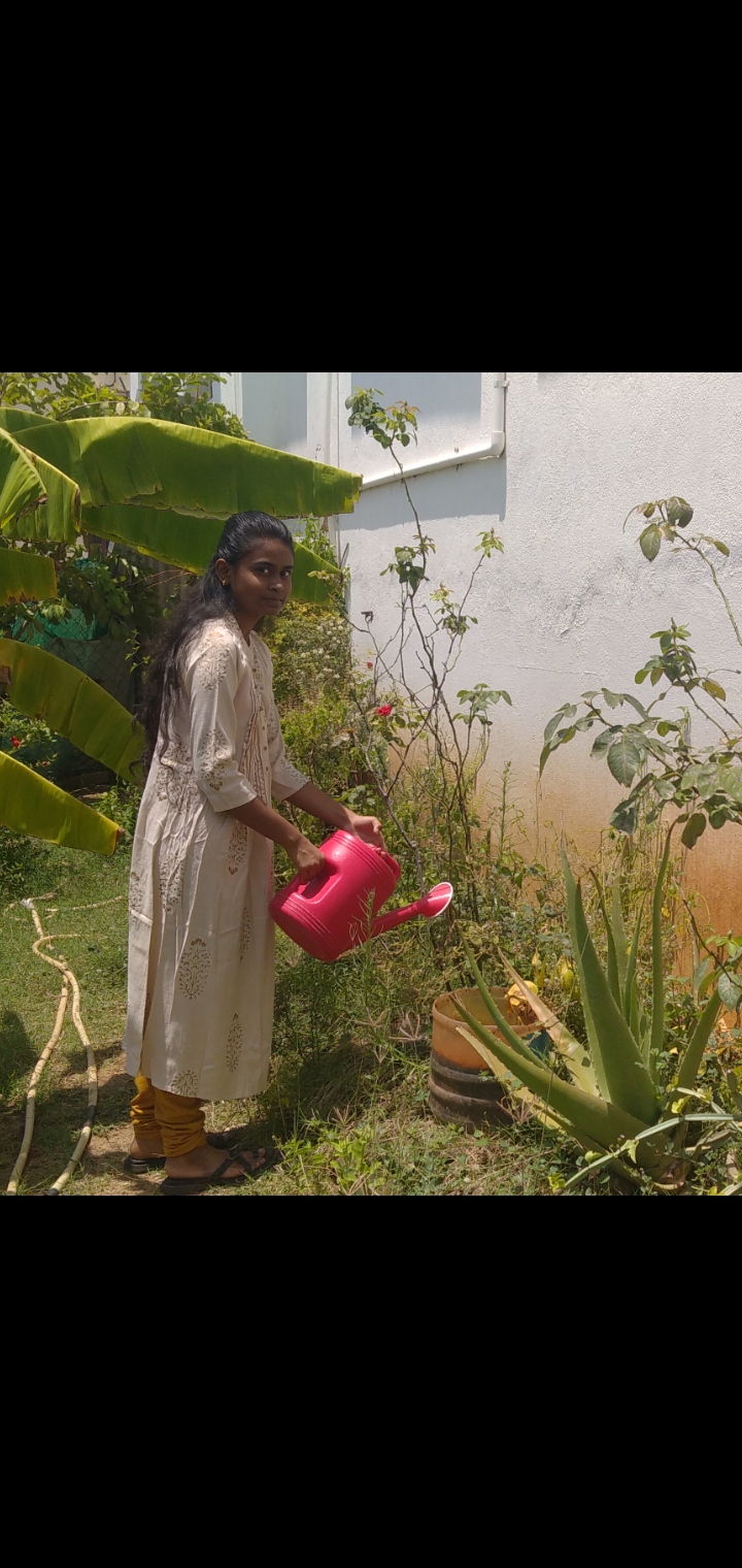 Watering a sapling – India NCC