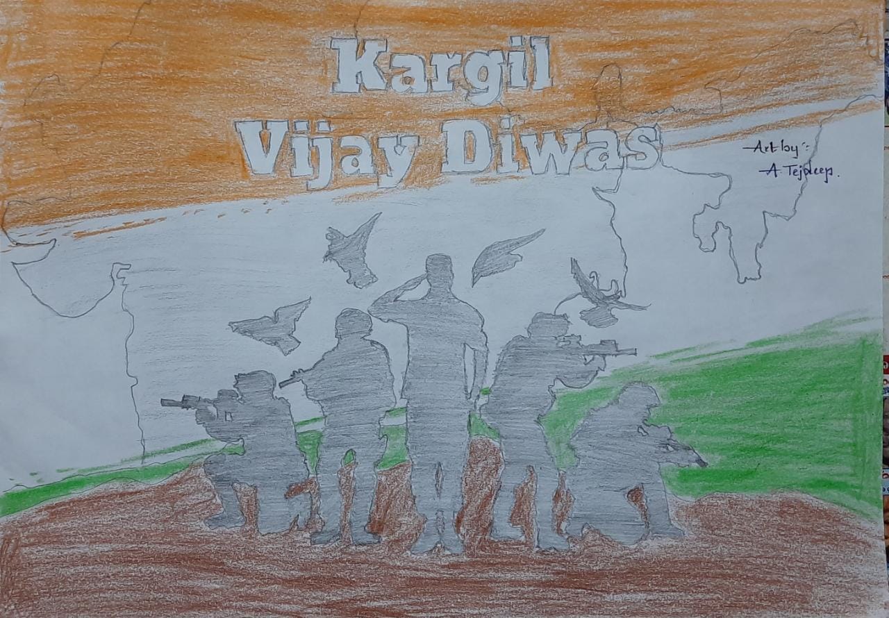 kargil war drawing – India NCC