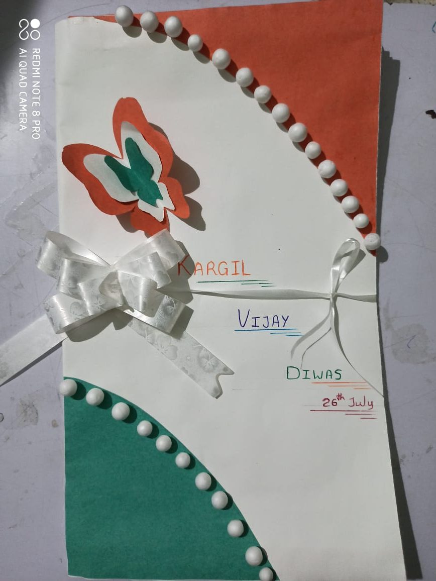 Patriotic card for 'Kargil Vijay Divas' – India NCC