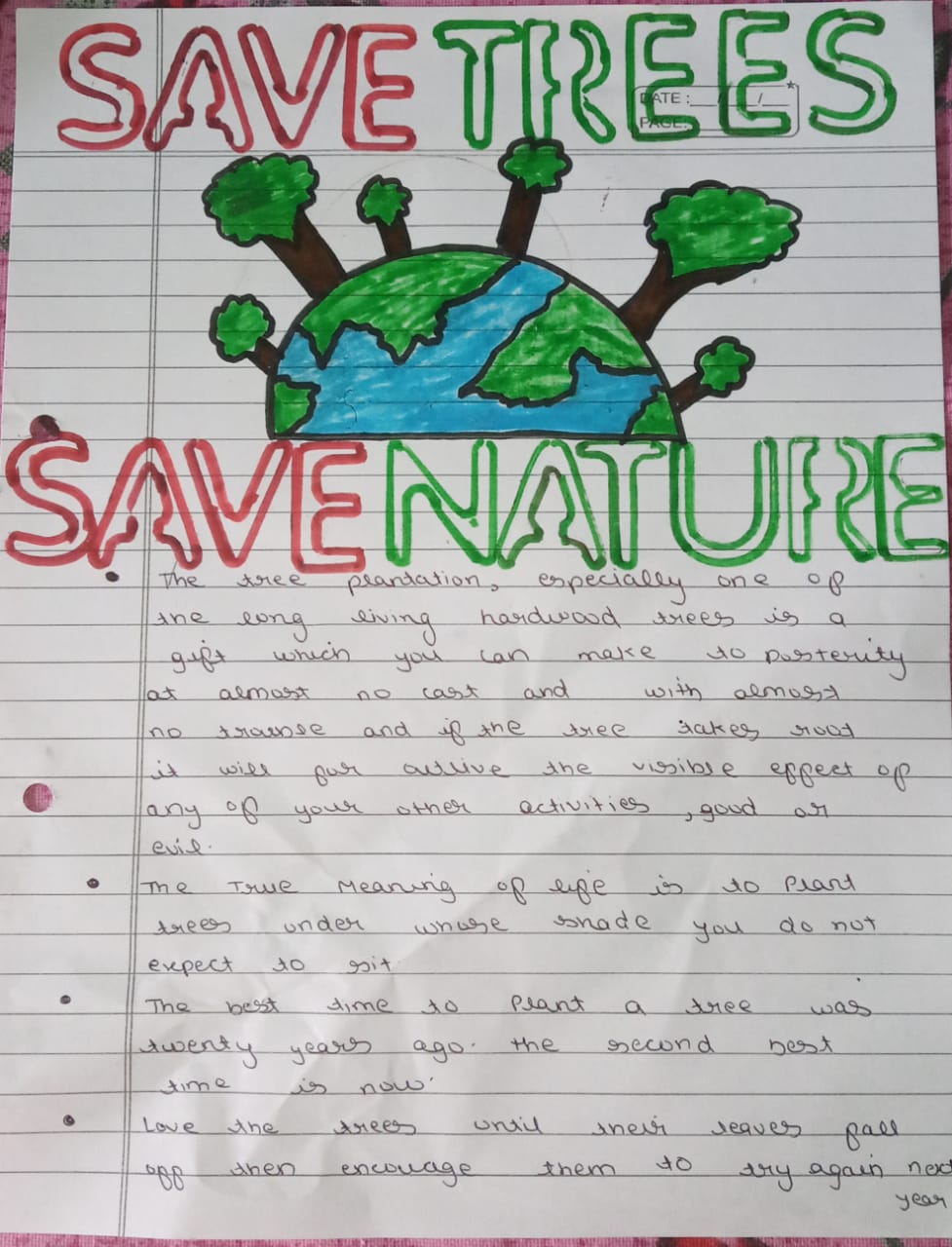 SAVE TREE SAVE NATURE – India NCC