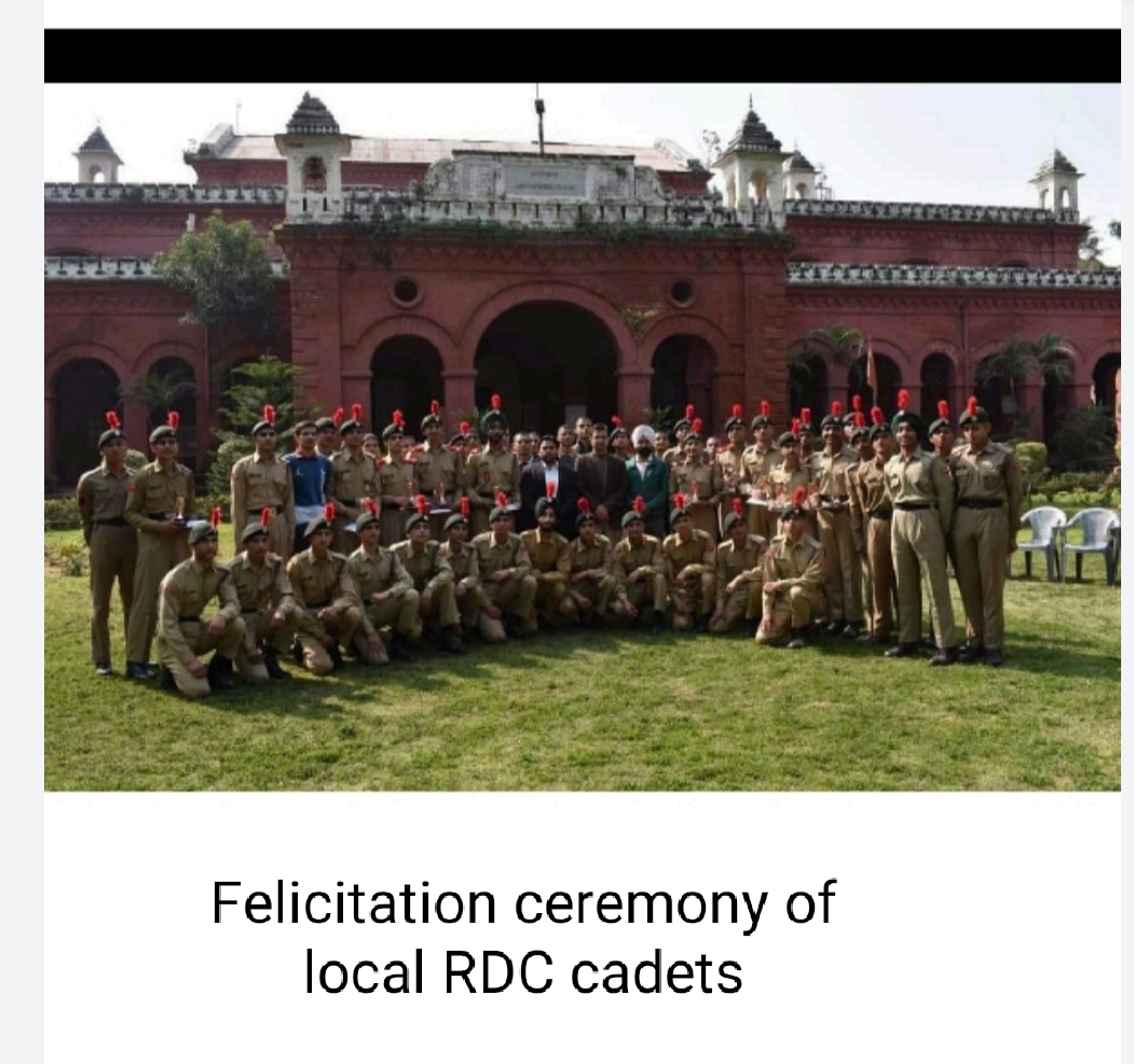 During the prize ceremony of RDC cadets of our college. – India NCC