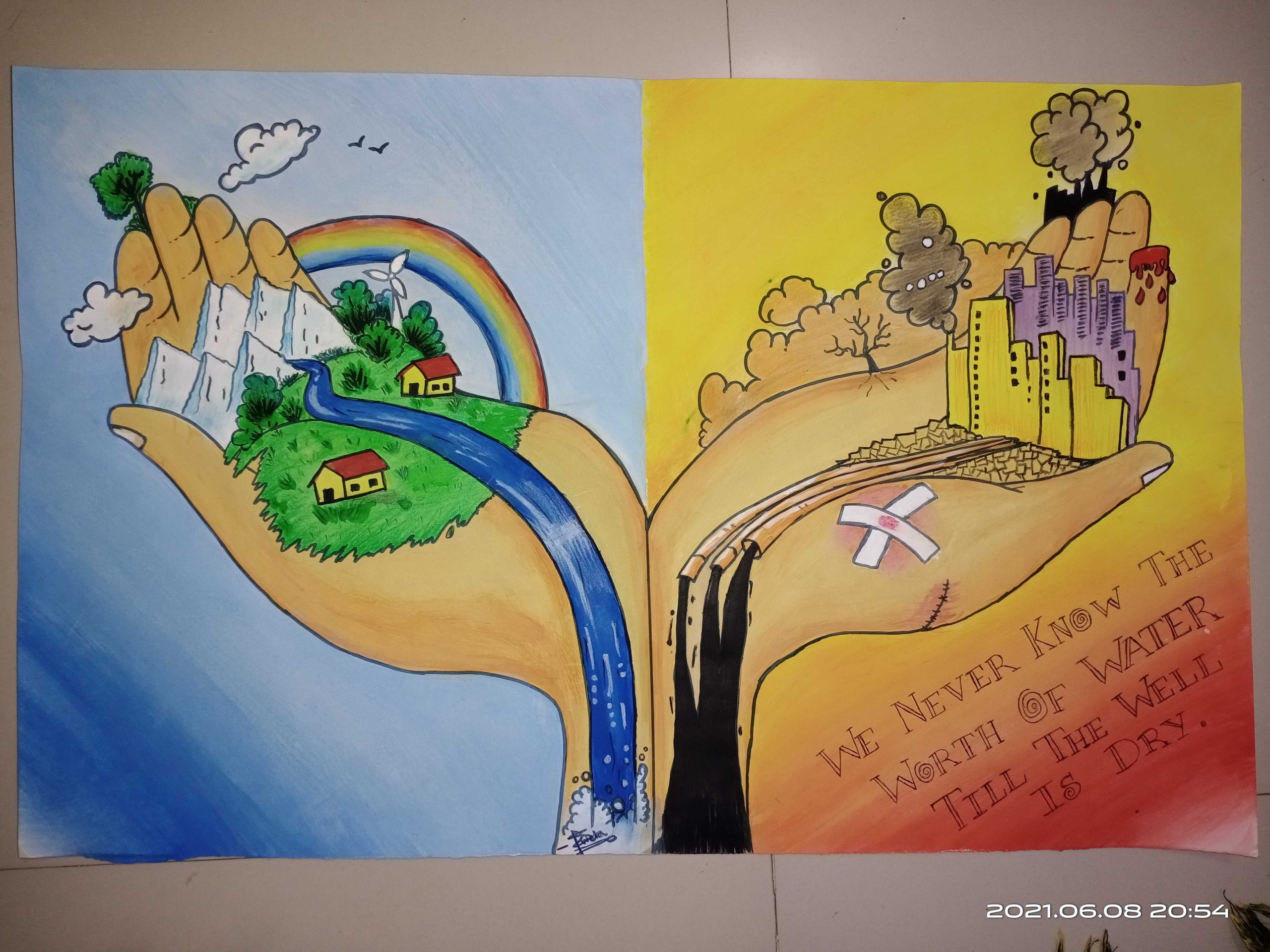 Poster making on Environment Day – India NCC