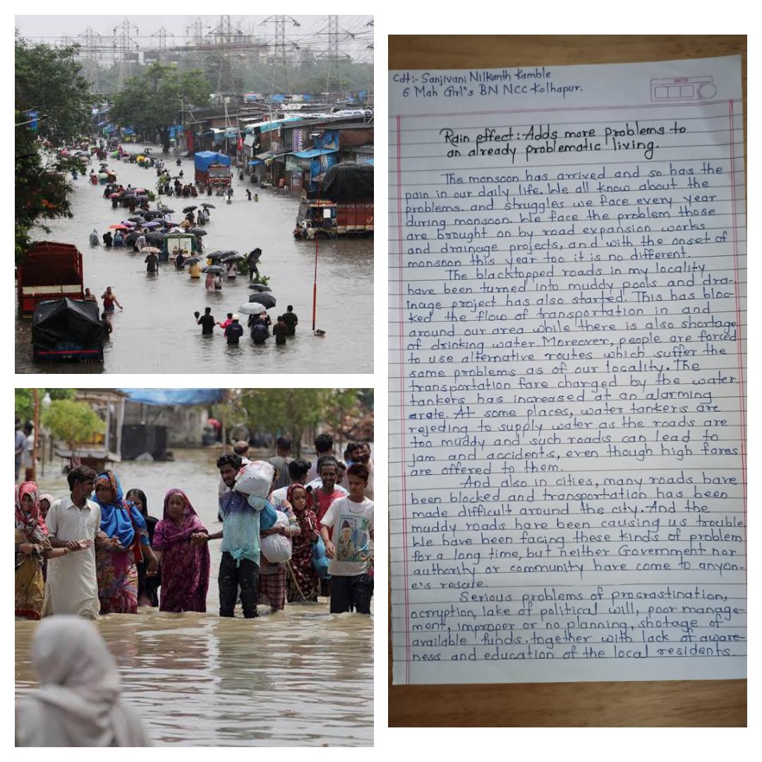 Rain effect: Adds more problems to an already problems living – India NCC
