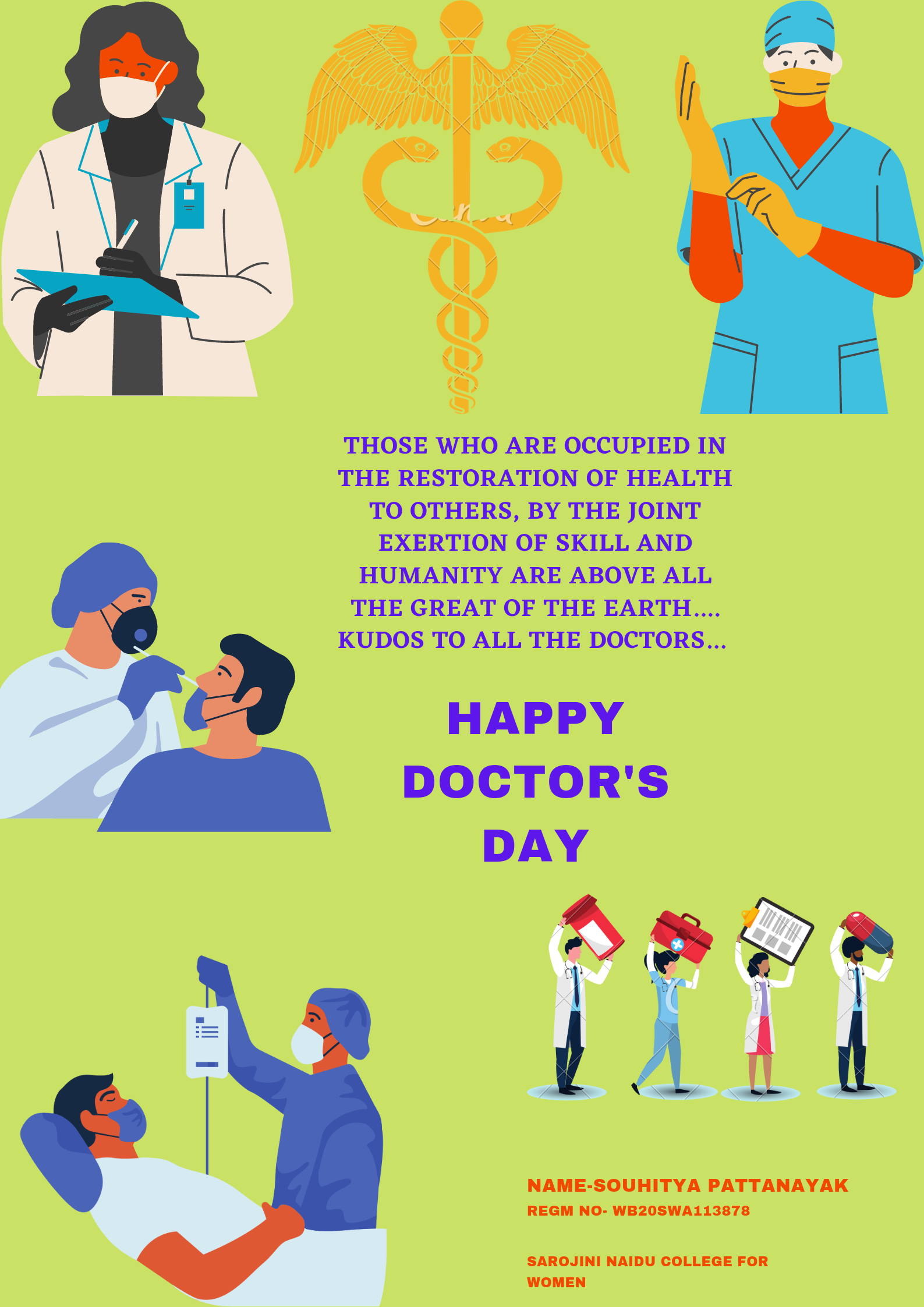 E poster on doctor's day – India NCC