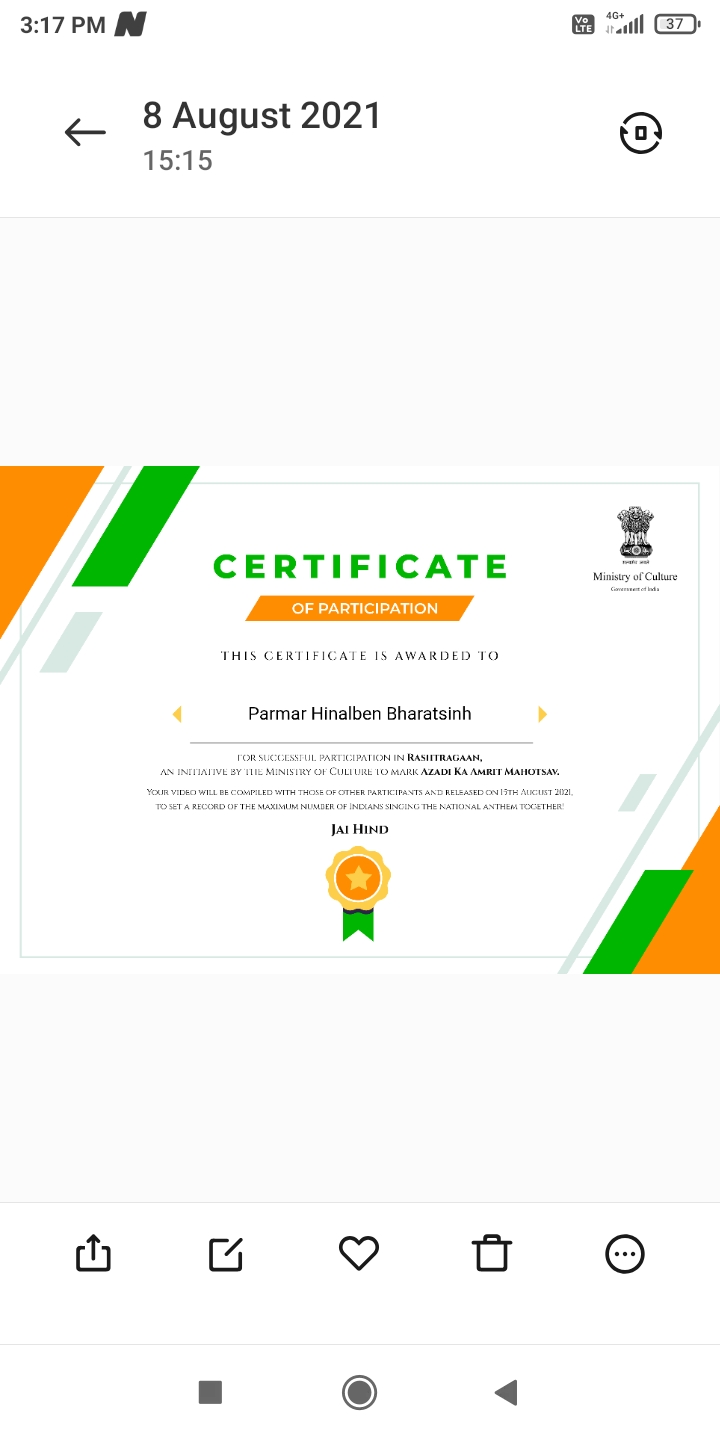 National anthem – India NCC