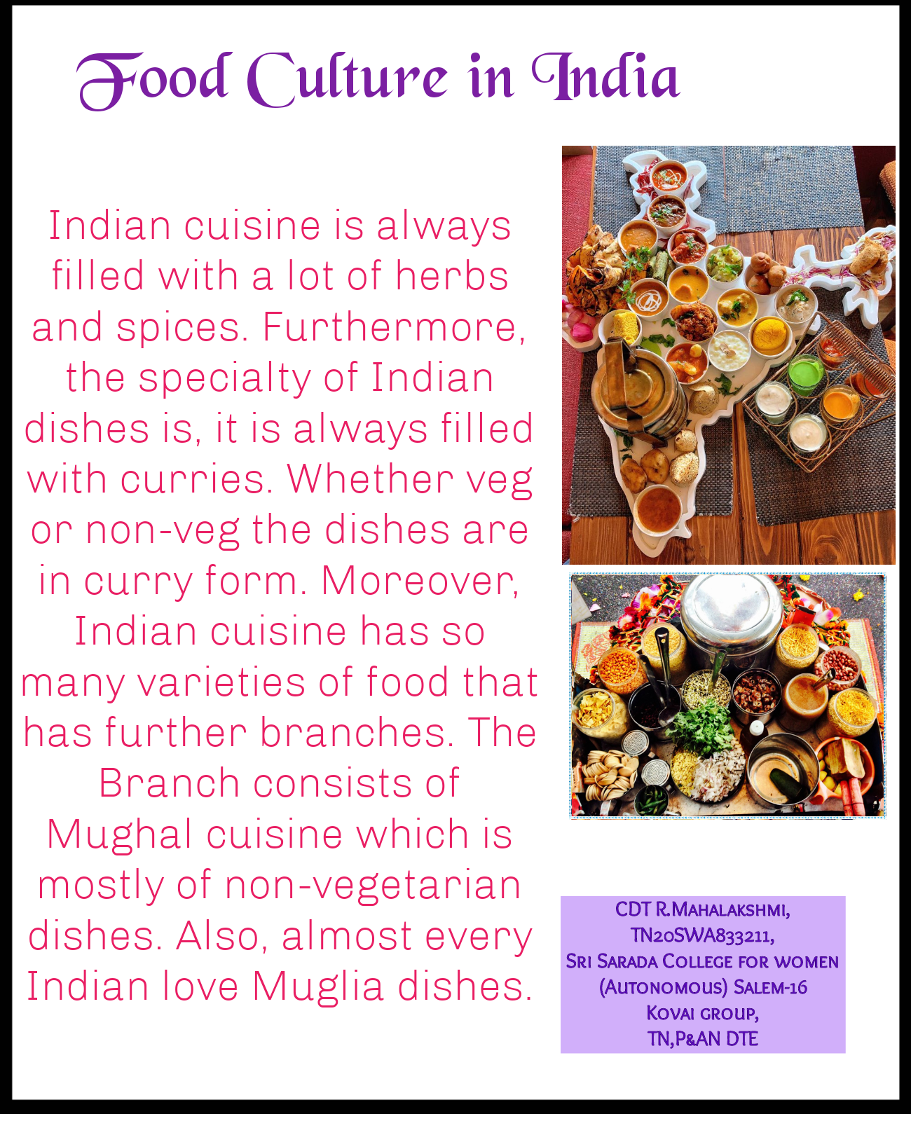 Food Culture in India – India NCC