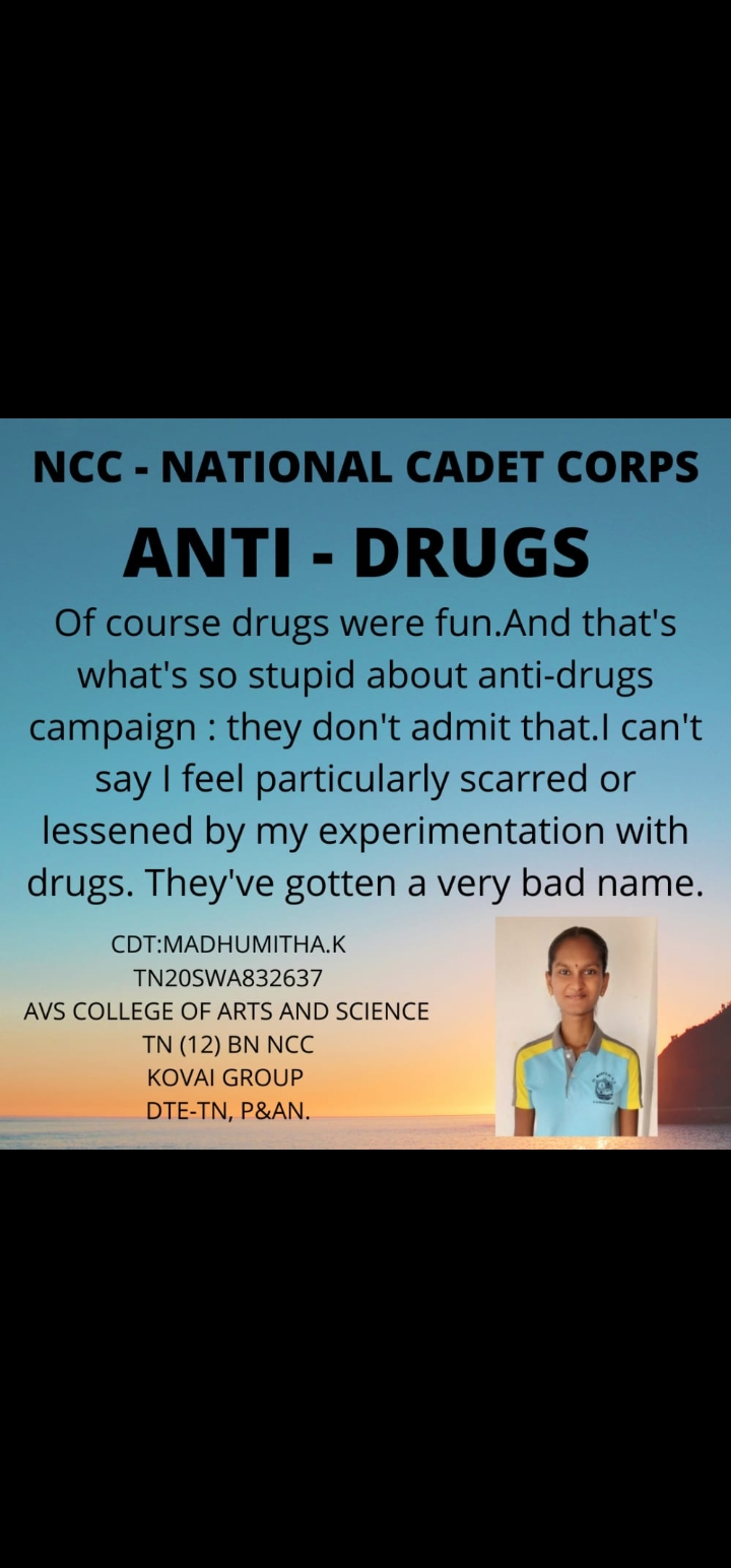 Anti drugs – India NCC