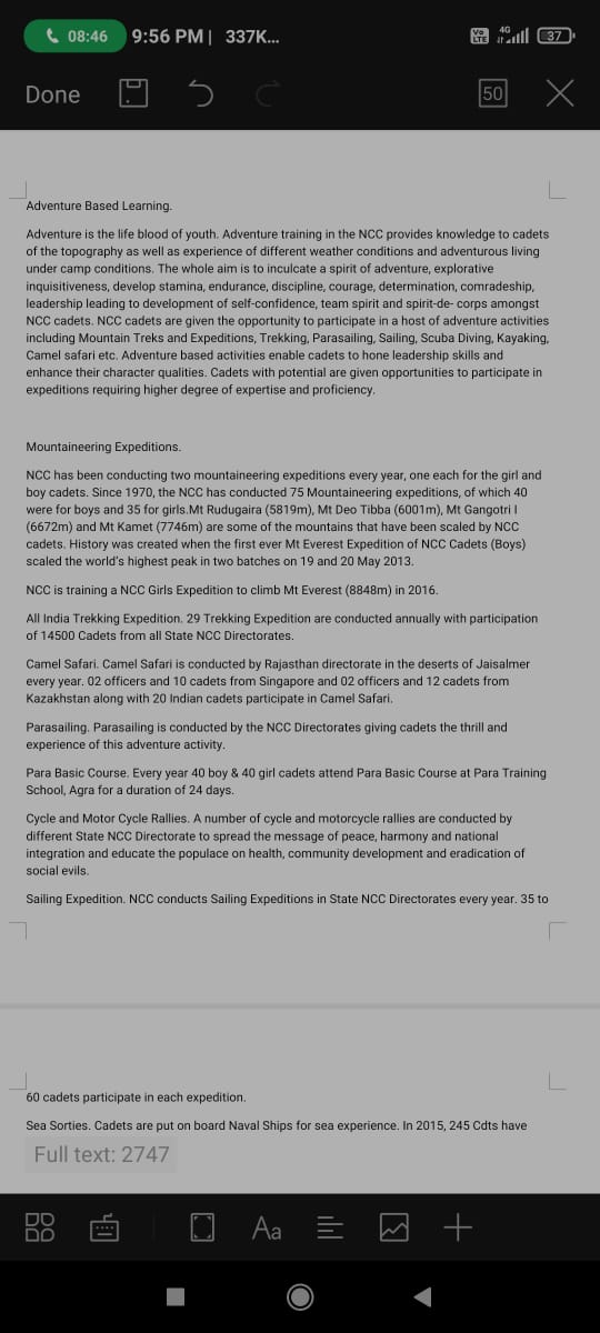 NCC Sport Adventure – India NCC