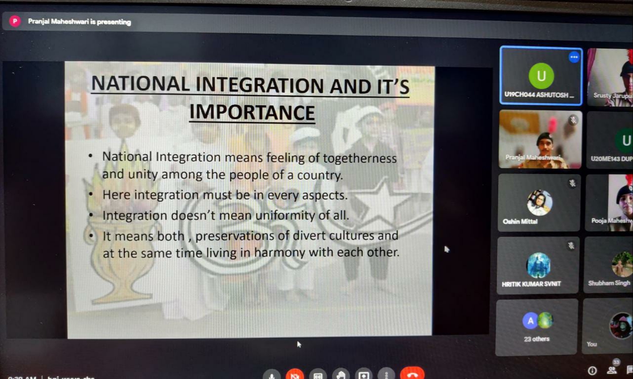 National Integration – India NCC