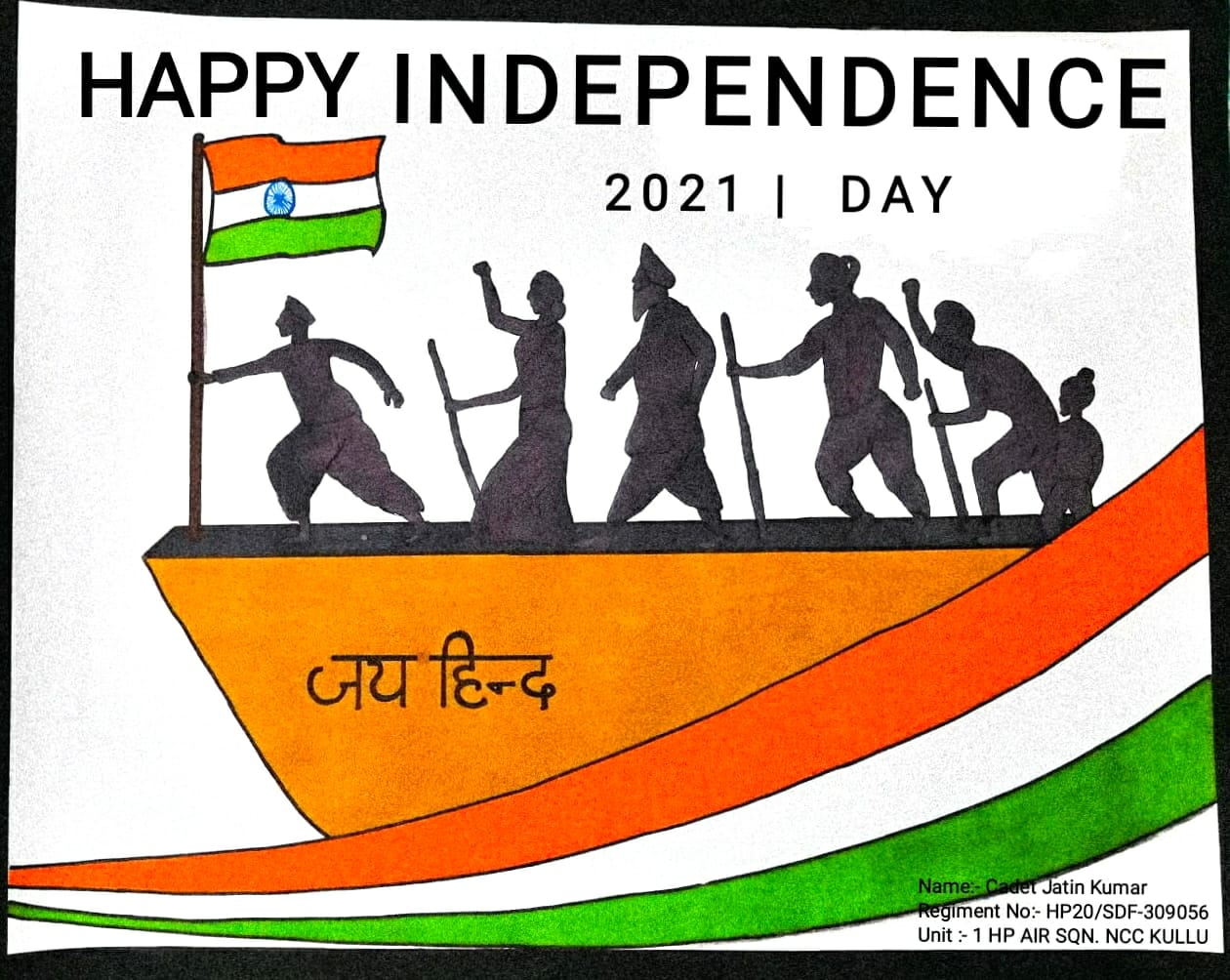 Poster Making on Independence Day – India NCC