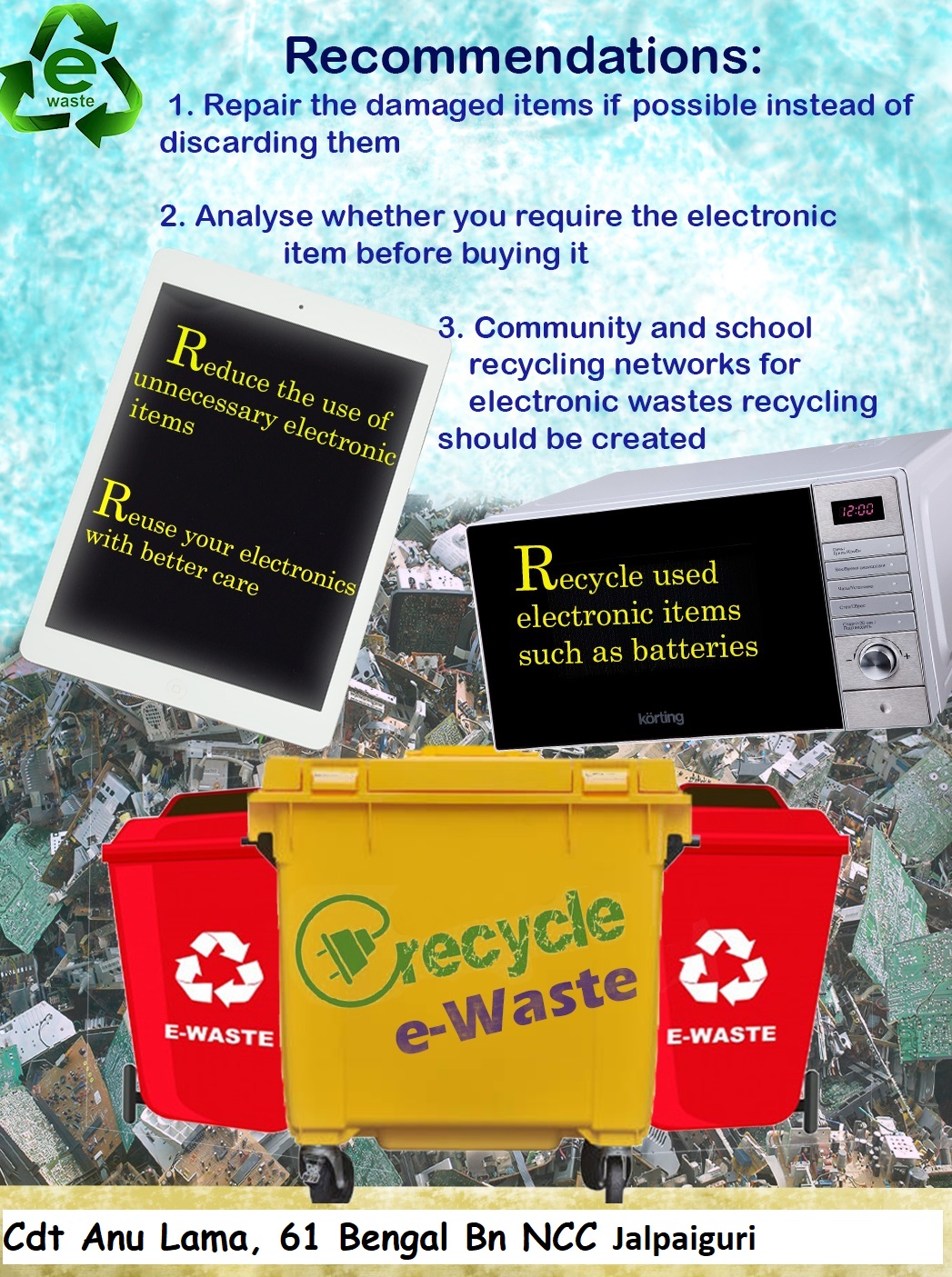 Poster on Recycling e-Waste – India NCC