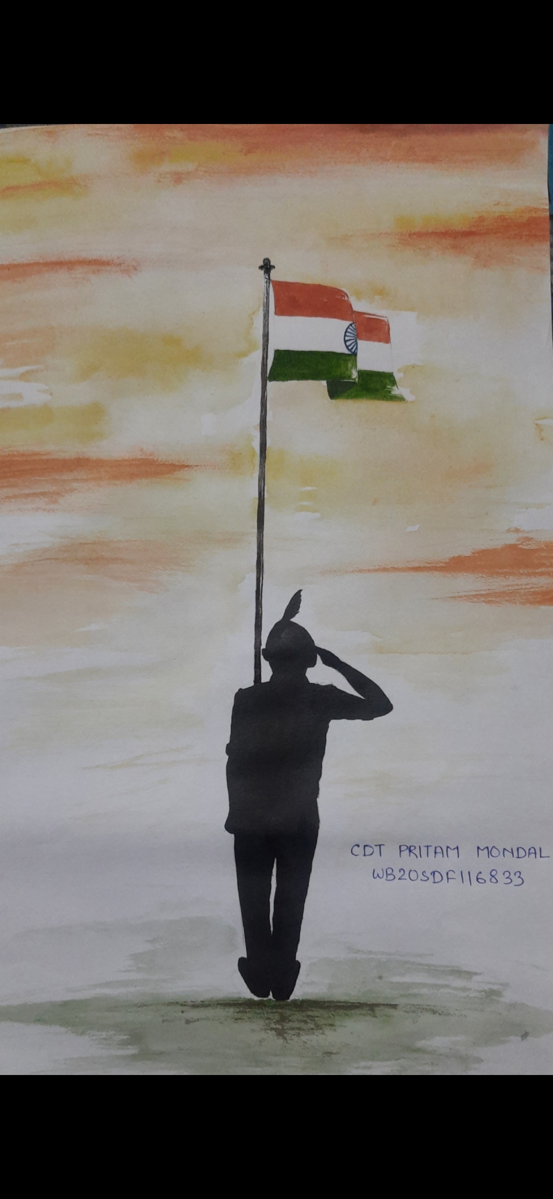 Poster on 75 independence day – India NCC