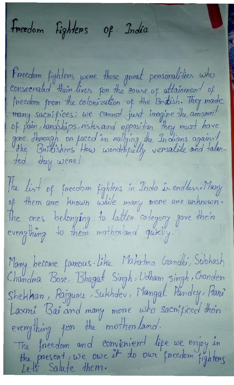 Freedom Fighters of India – India NCC