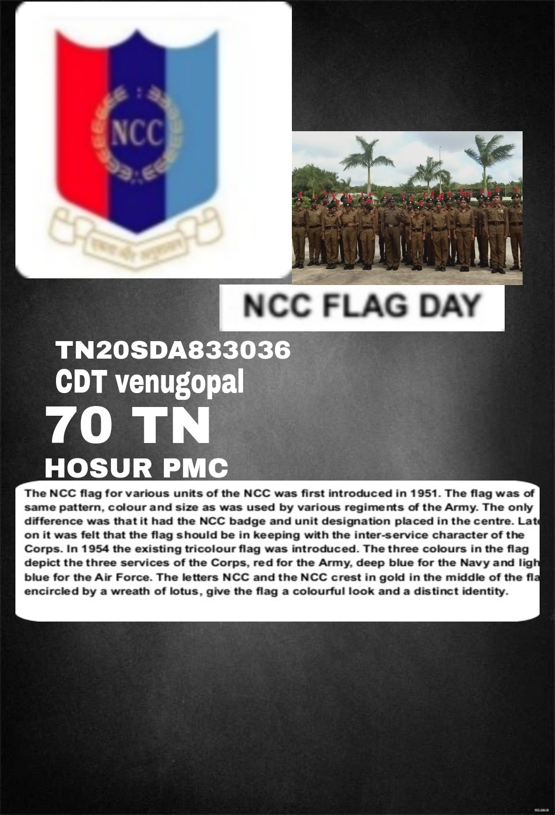 Article on ncc flag day – India NCC