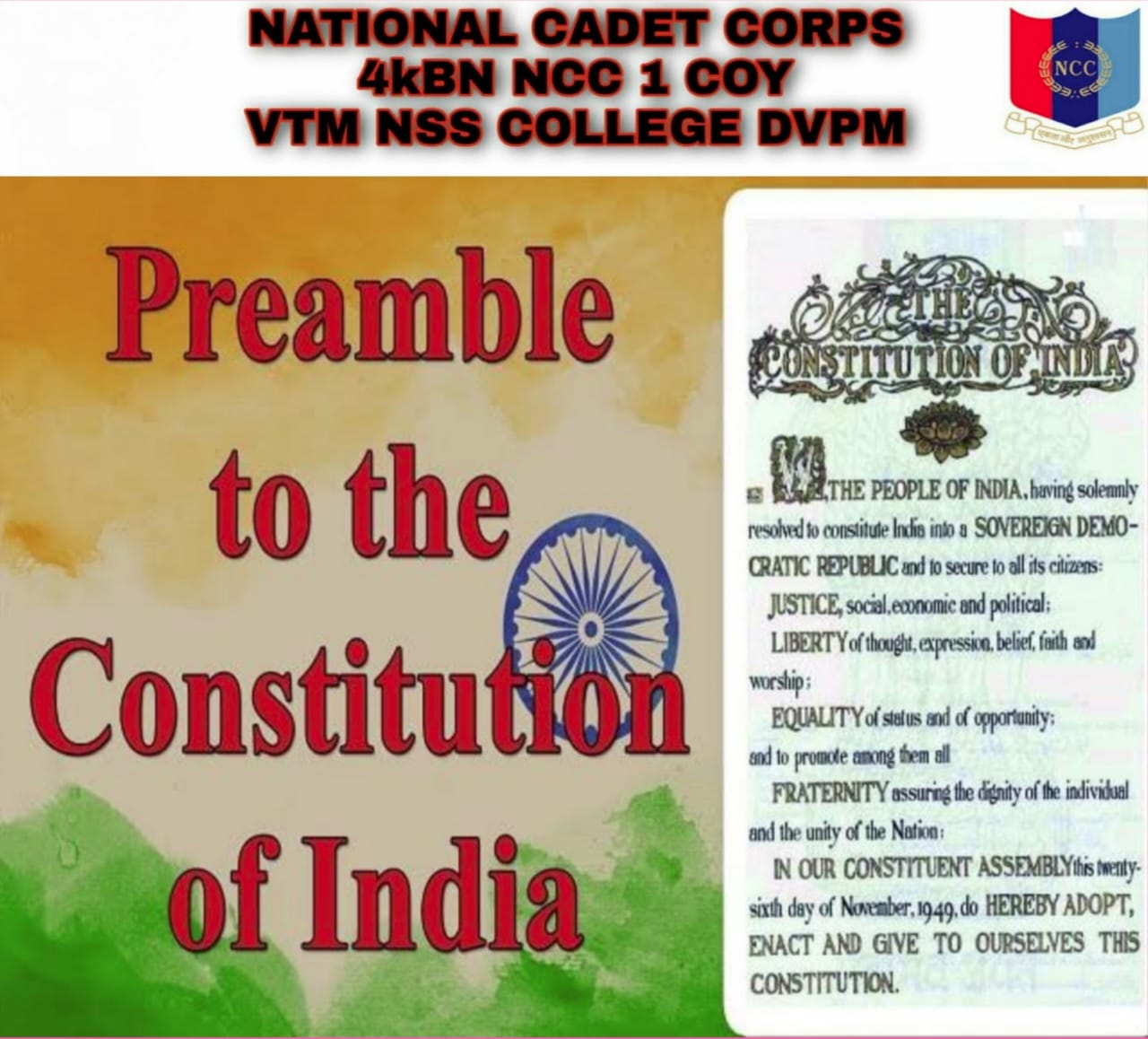 Poster – India NCC